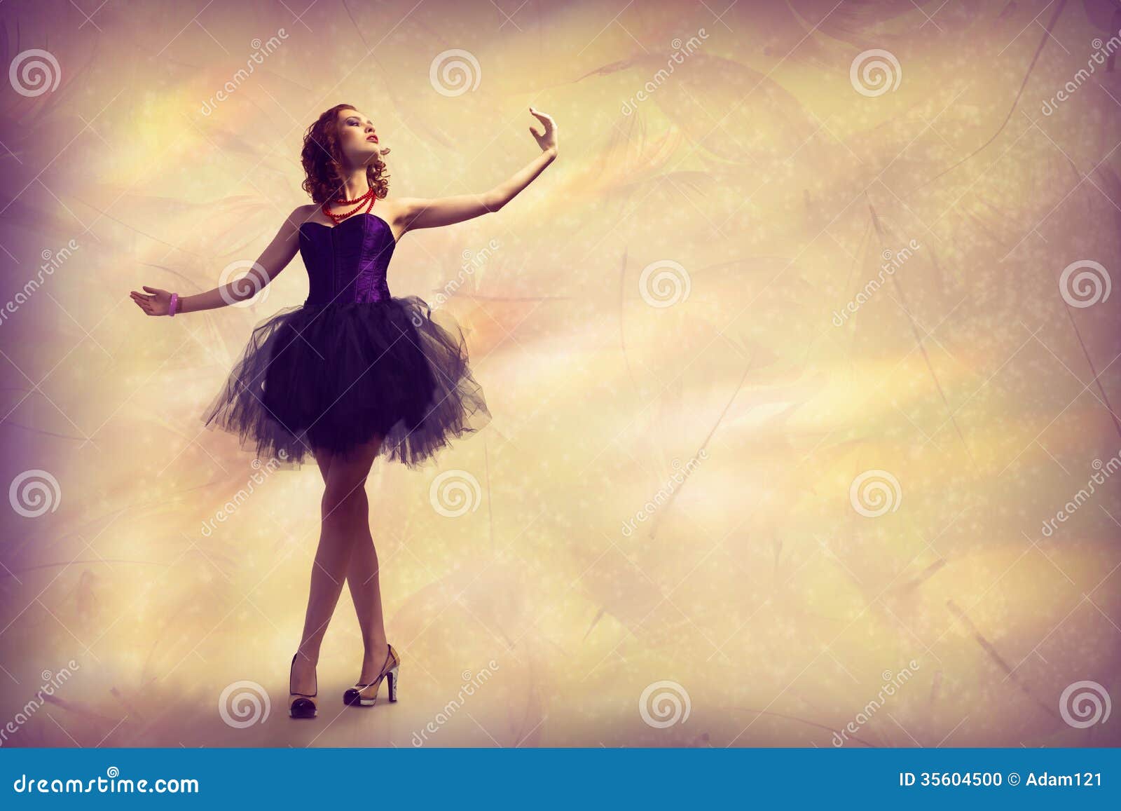Woman dancing stock photo. Image of beauty, abstract - 35604500