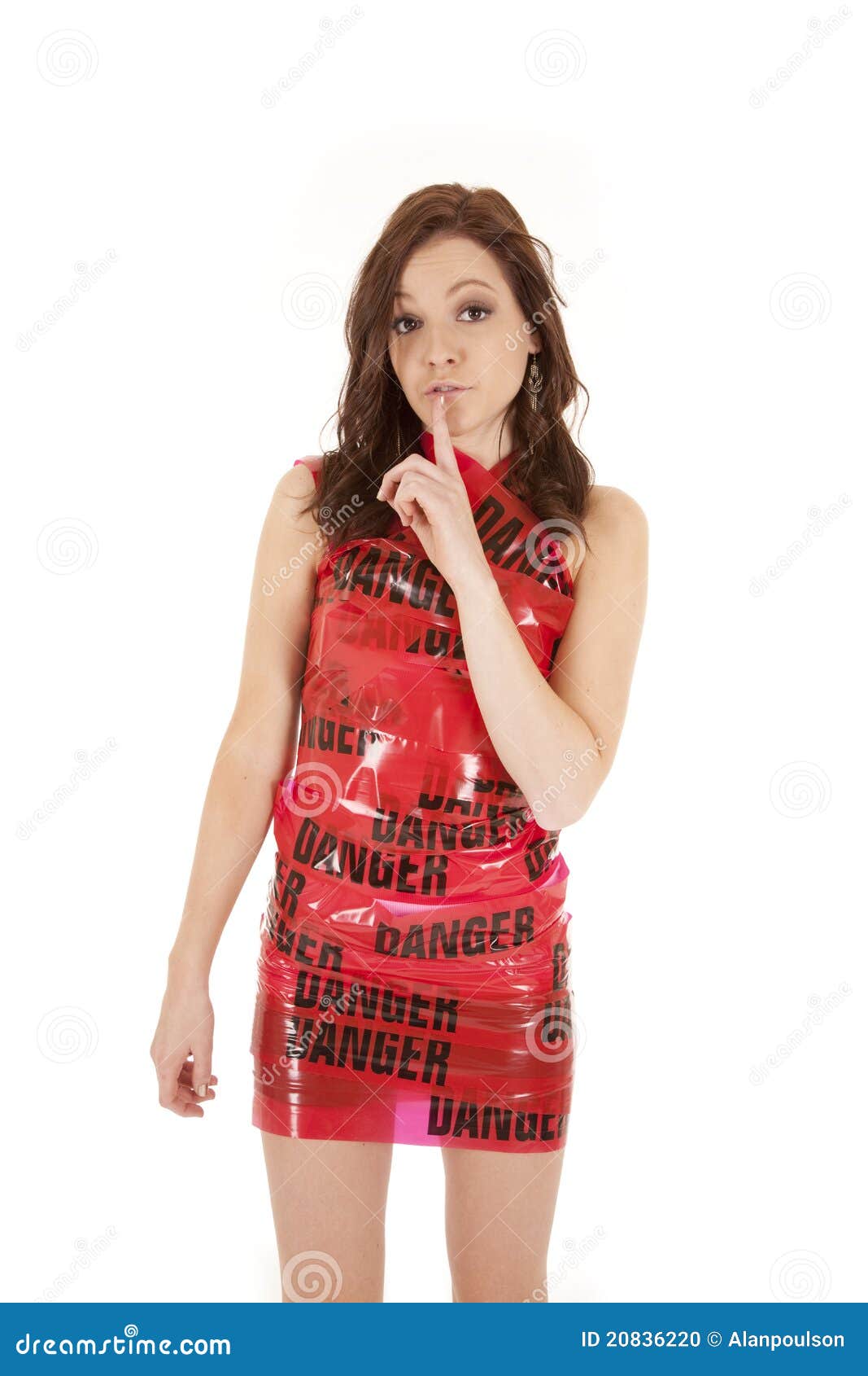 Woman in Danger Dress Quiet Stock Photo - Image of beautiful, people ...