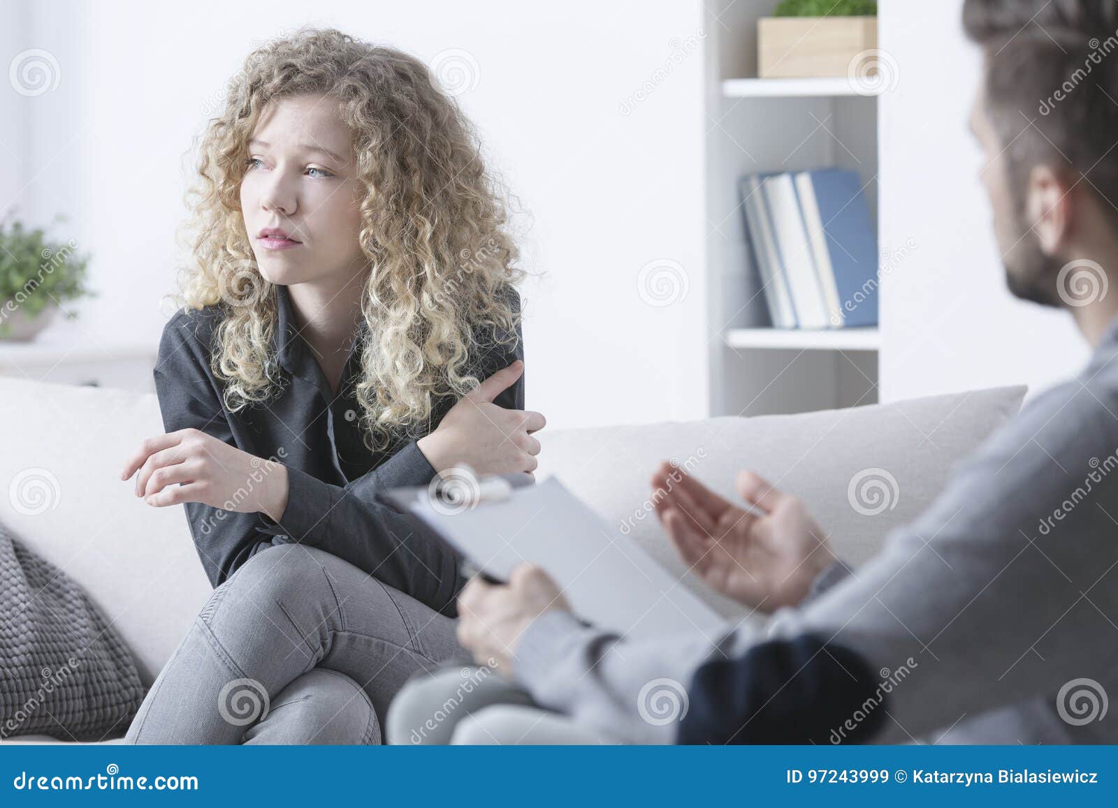 Woman Dealing with Emotional Issues Stock Image - Image of emotional ...