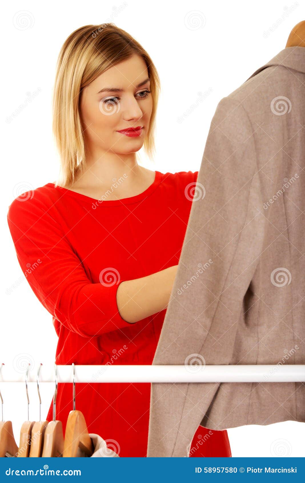 Woman Deciding What To Put on. Stock Photo - Image of clothing, problem ...