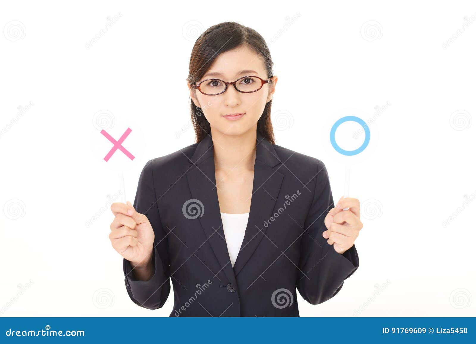 Woman are Deciding Yes or No Stock Image - Image of choice, charming ...