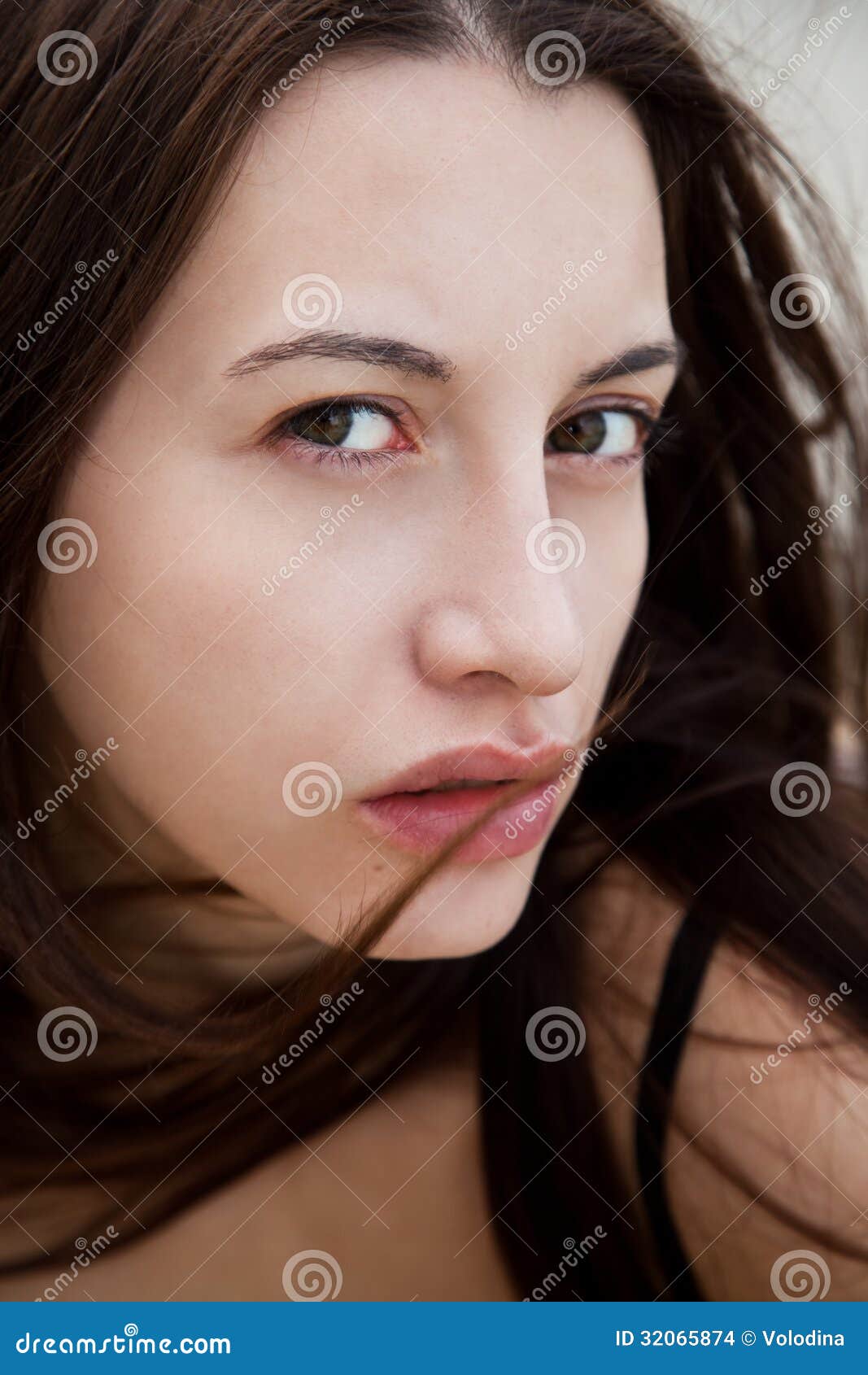 Woman with a Deep Piercing Eyes Stock Photo - Image of eyes, charming ...