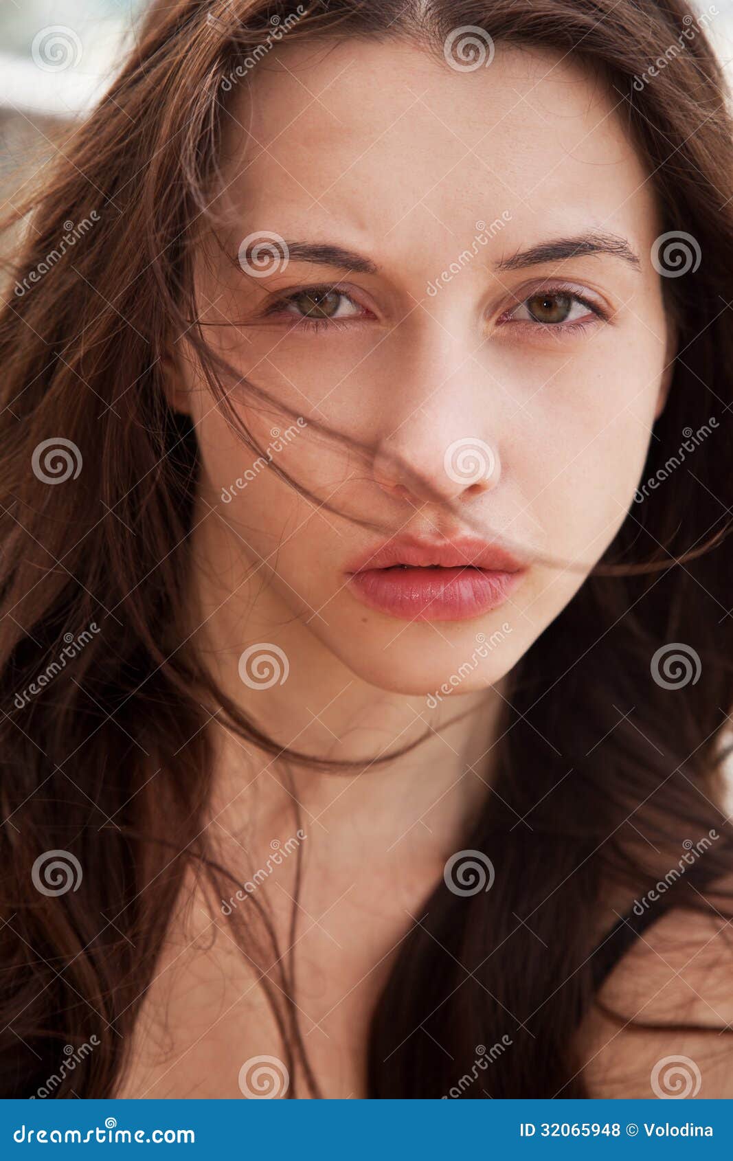 Woman with a Deep Piercing Eyes Stock Photo - Image of charming, look ...