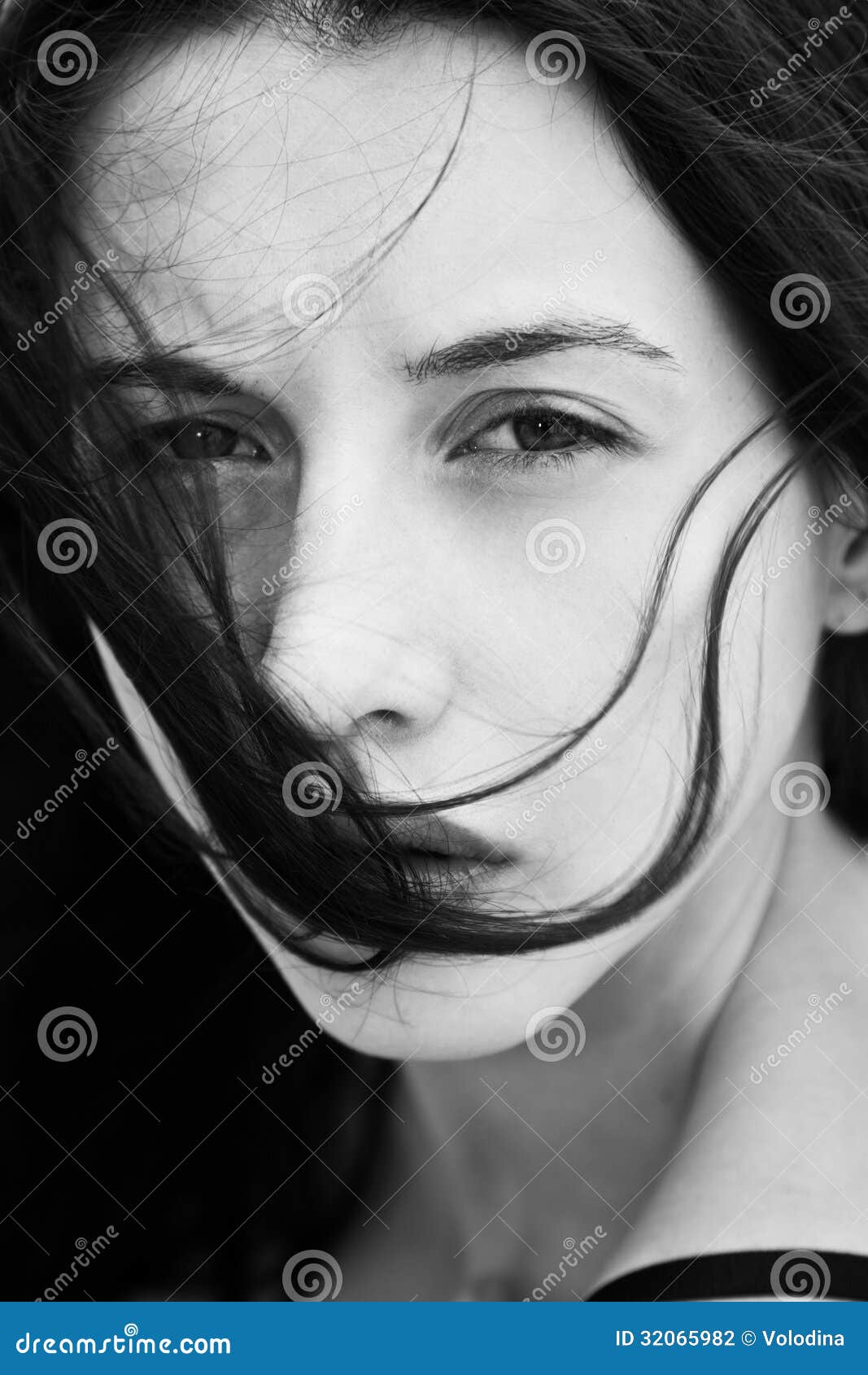 Woman with a Deep Piercing Eyes Stock Photo - Image of lady, elegant ...