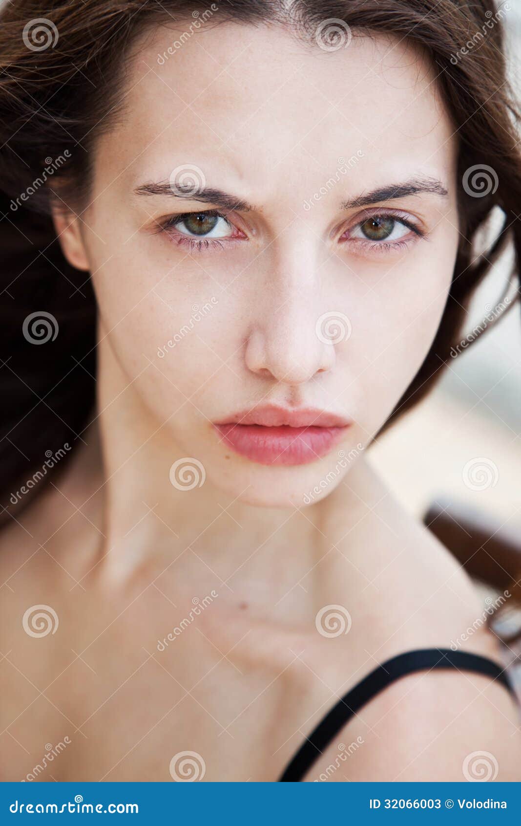 Woman with a Deep Piercing Eyes Stock Image - Image of glance, lady ...