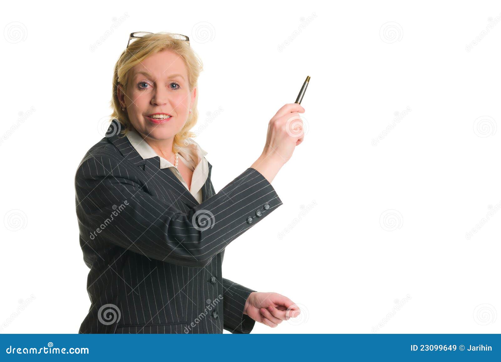 Woman demonstrate stock image. Image of beauty, attractive - 23099649