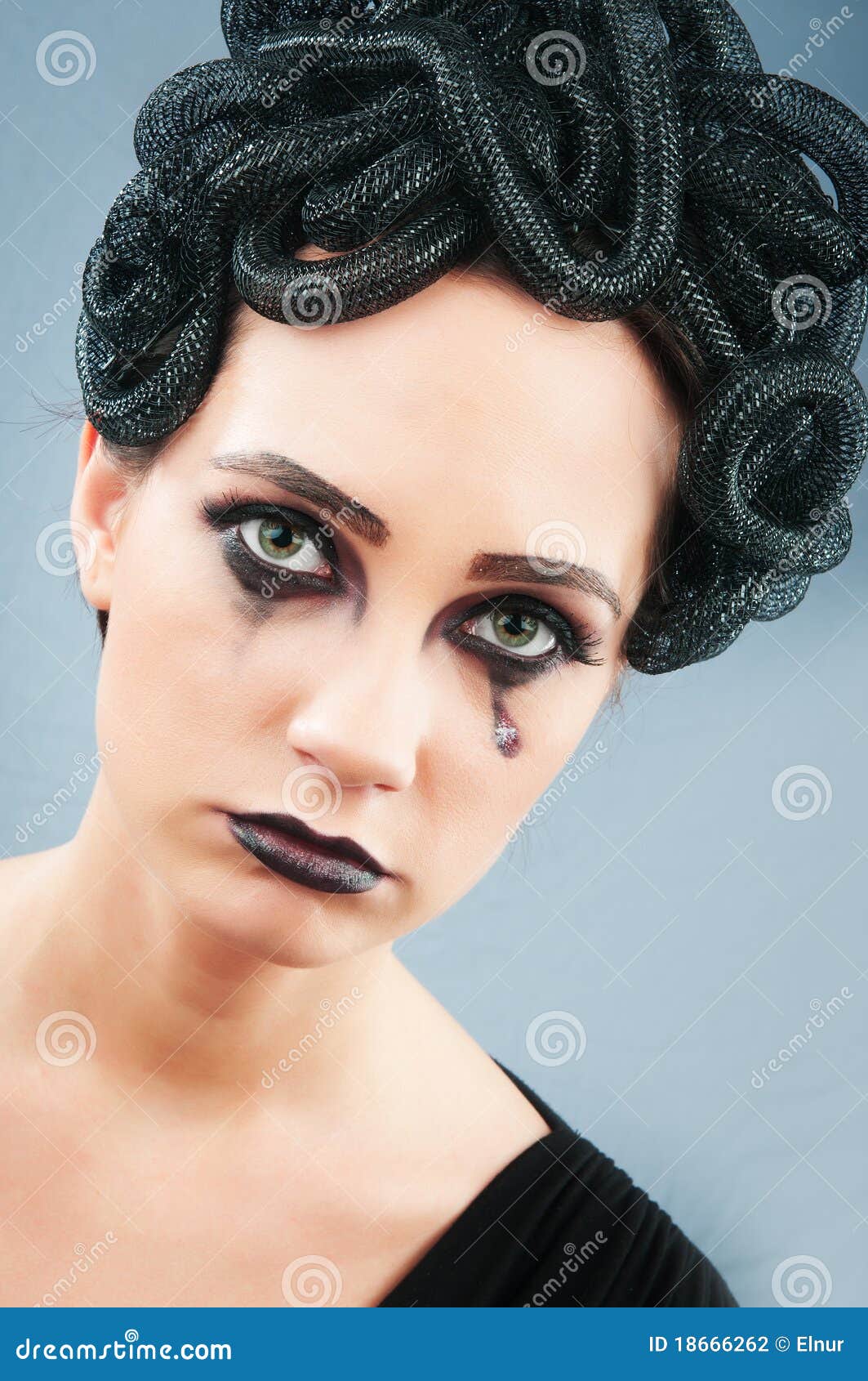 Woman Depicting the Concept of Evil Stock Photo - Image of gothic ...