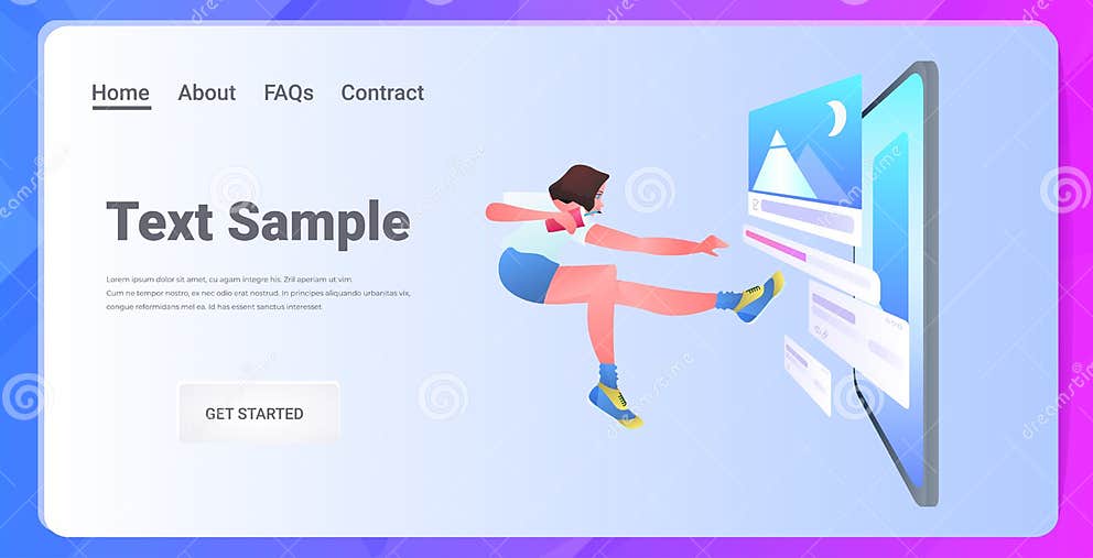 Woman Developer Creating Mobile Website Ui Web Application Development Program Software ...