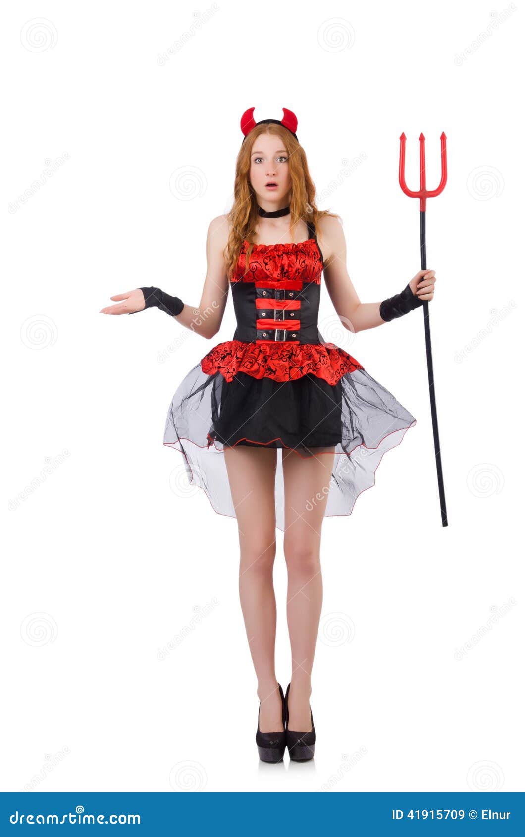 Woman In Devil Costume Royalty-Free Stock Photo | CartoonDealer.com ...
