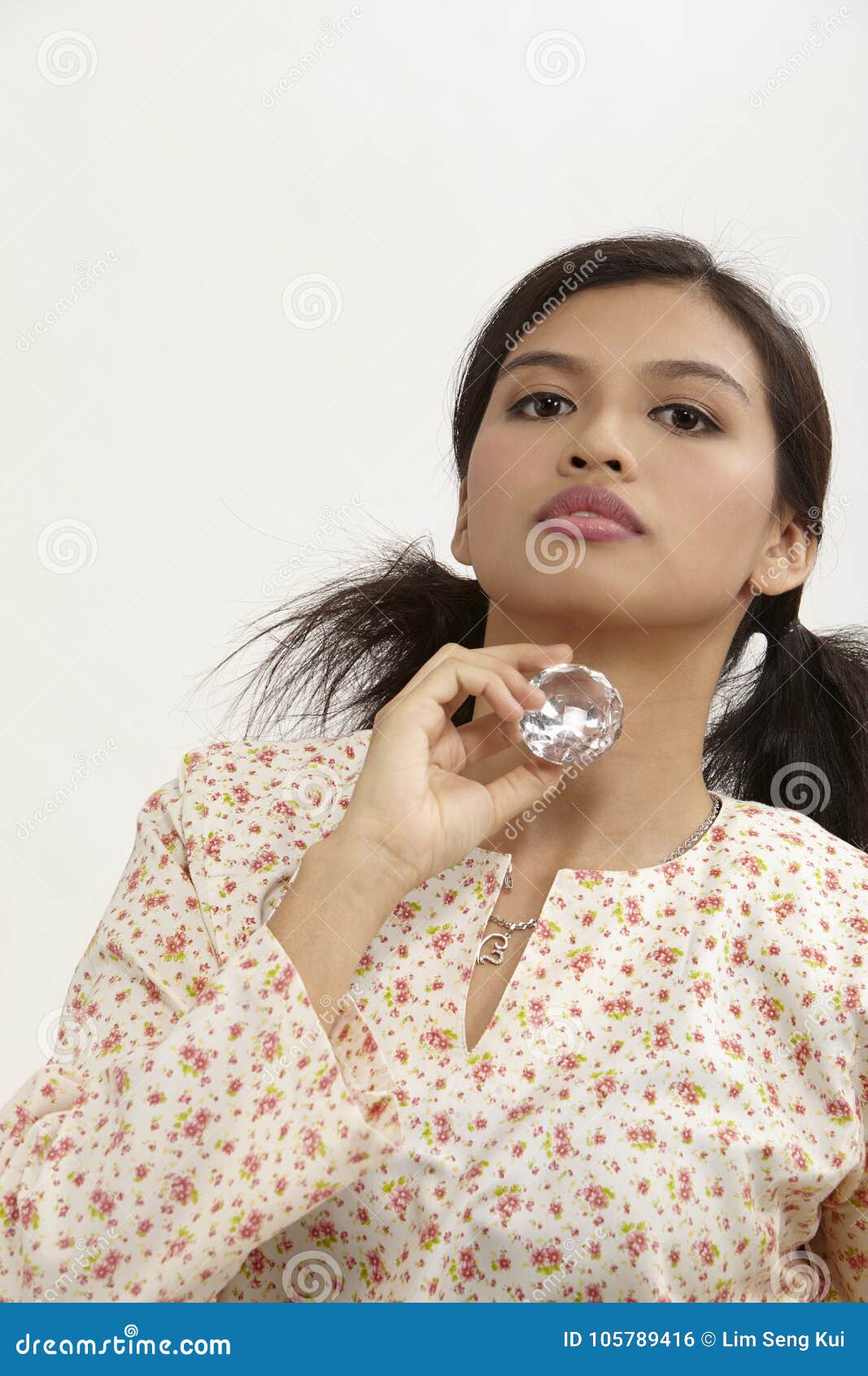 Woman and diamond stock photo. Image of adult, islam - 105789416