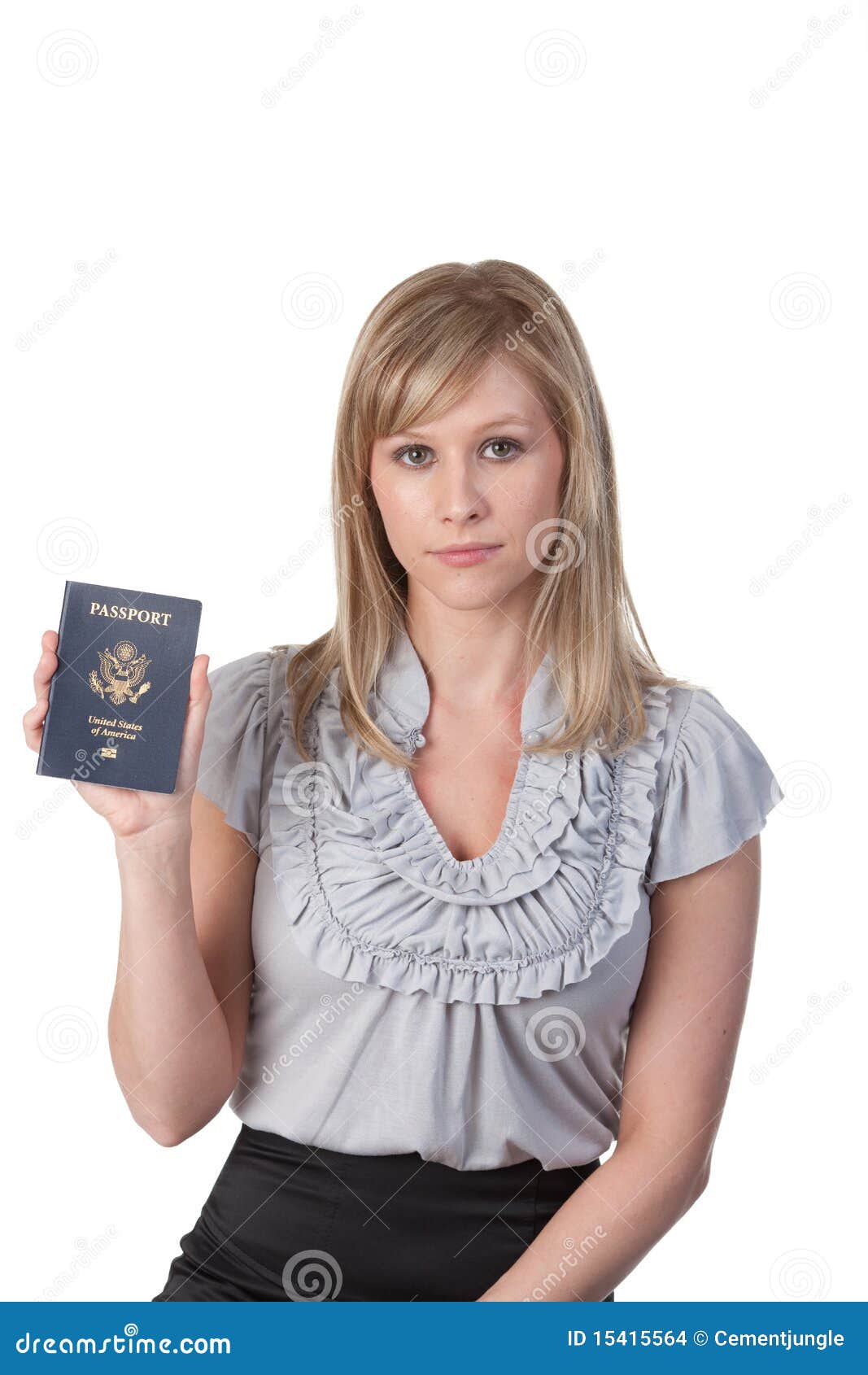 Woman Displaying US Passport Stock Images - Image: 15415564 Woman Displaying US Passport Stock Images - Image: 15415564