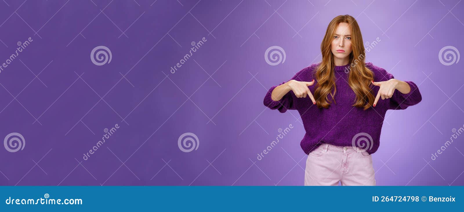 Woman Dissatisfied With Bad Quality Of Service Portrait Of Upset