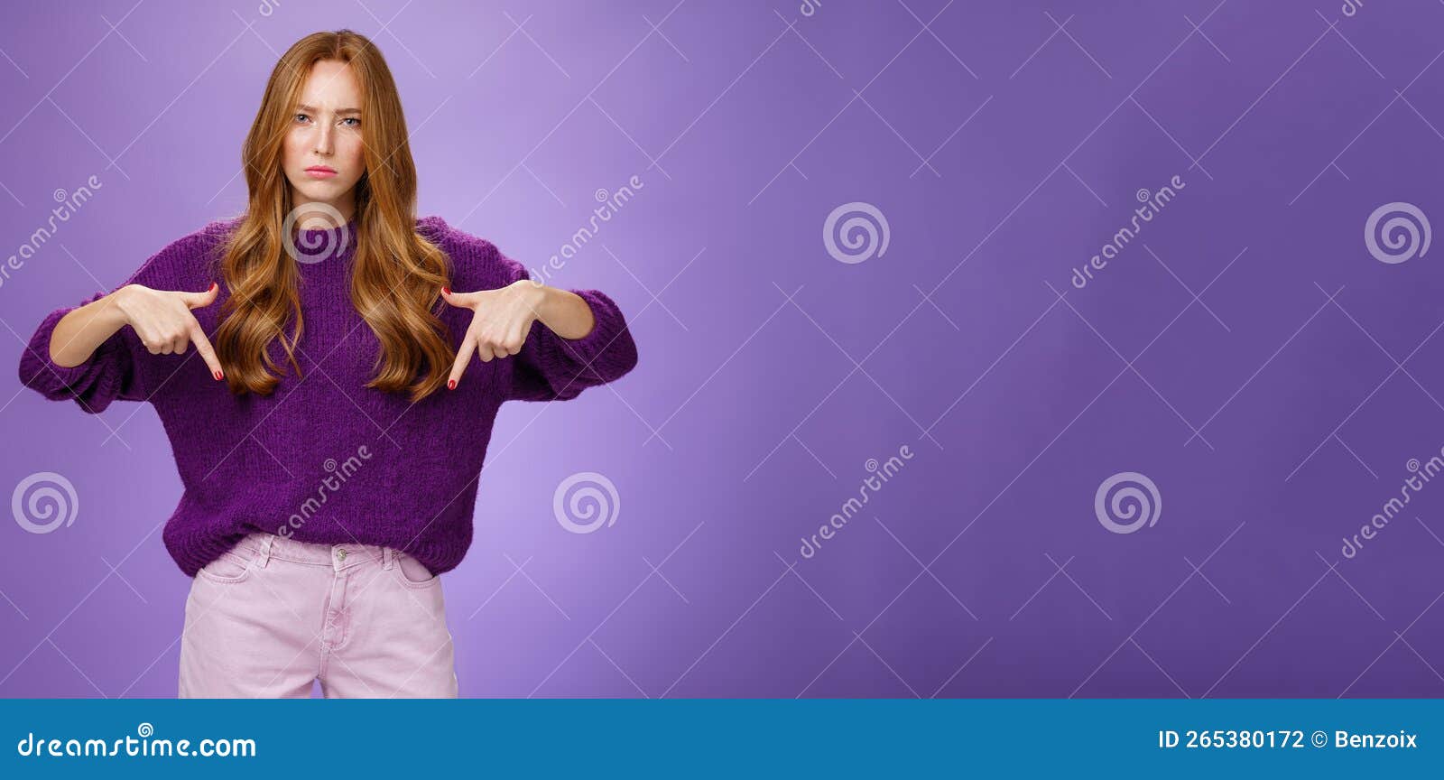 Woman Dissatisfied With Bad Quality Of Service Portrait Of Upset