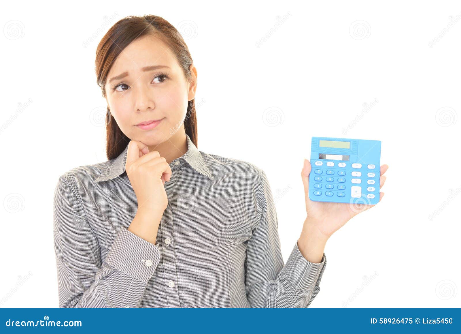 Woman Dissatisfied Expression Stock Image - Image of background ...