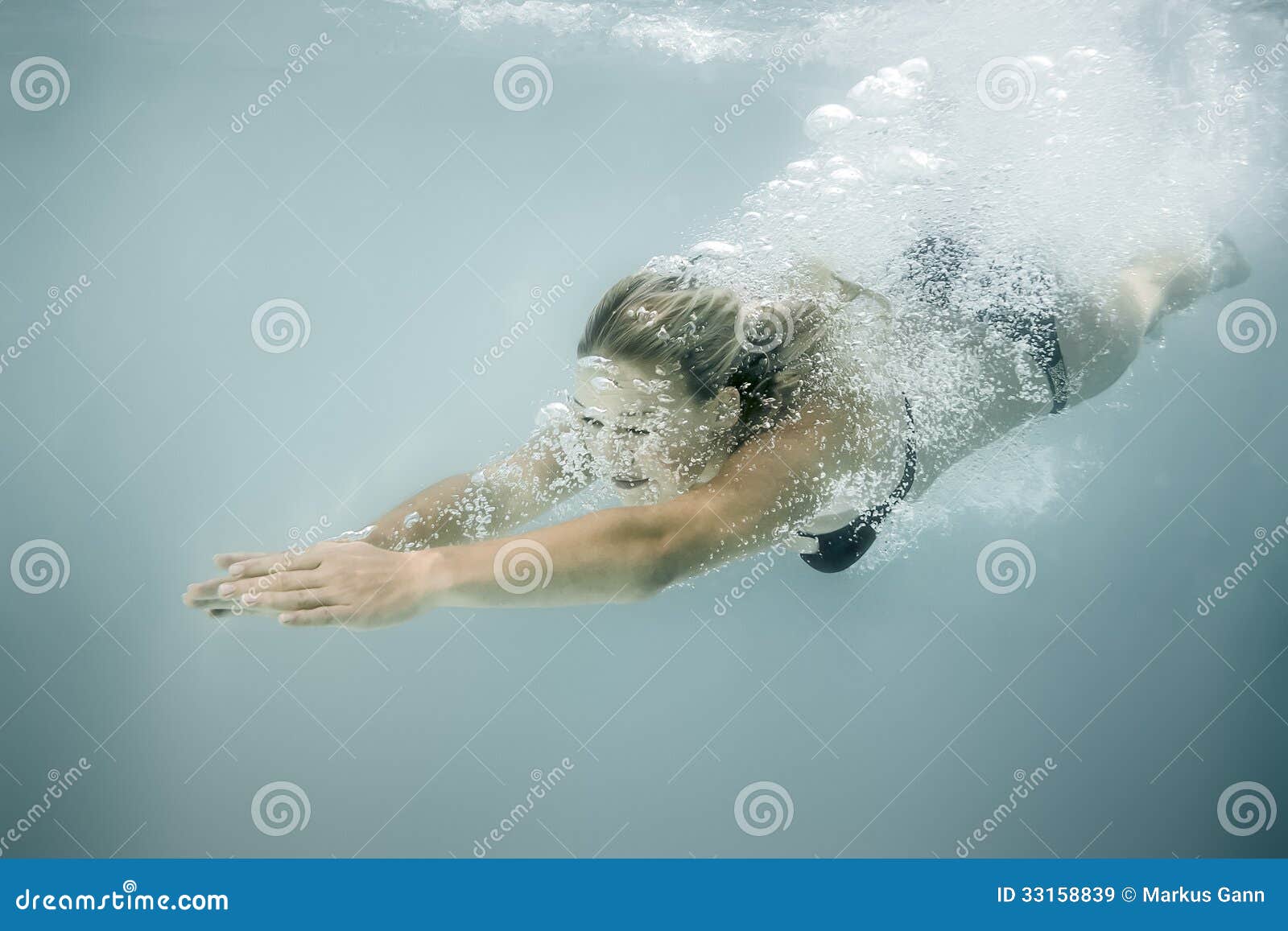 Woman diving stock image. Image of activity, energy, motion - 33158839