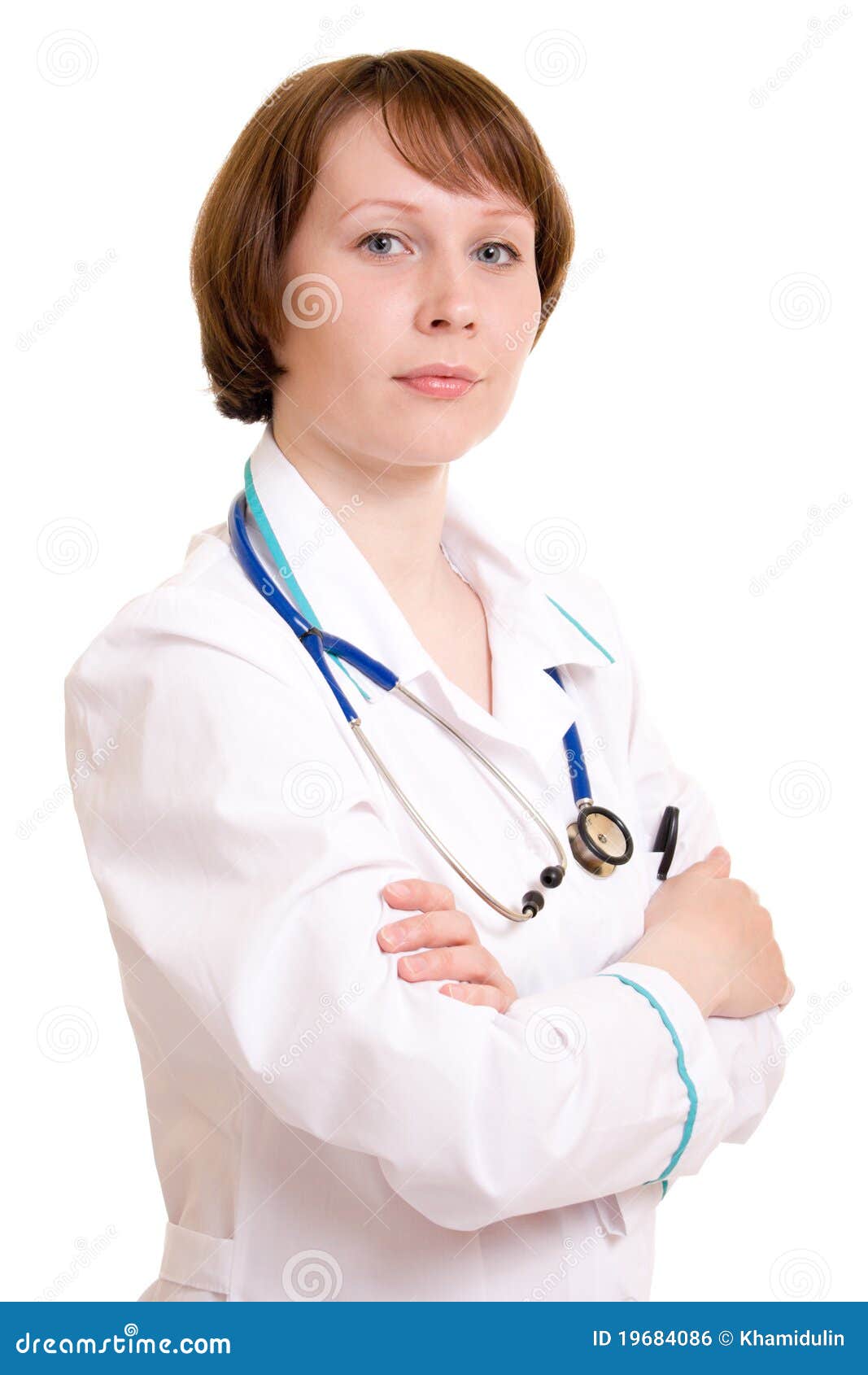 Woman doctor stock photo. Image of girl, stethoscope - 19684086