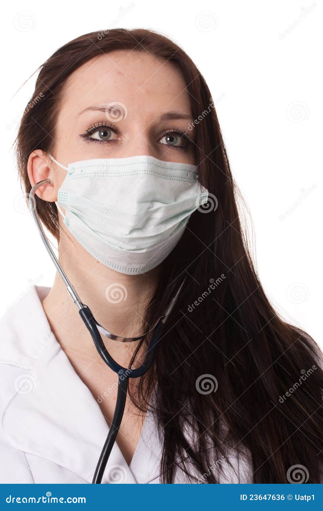 Woman doctor face stock photo. Image of microbe, friendly - 23647636