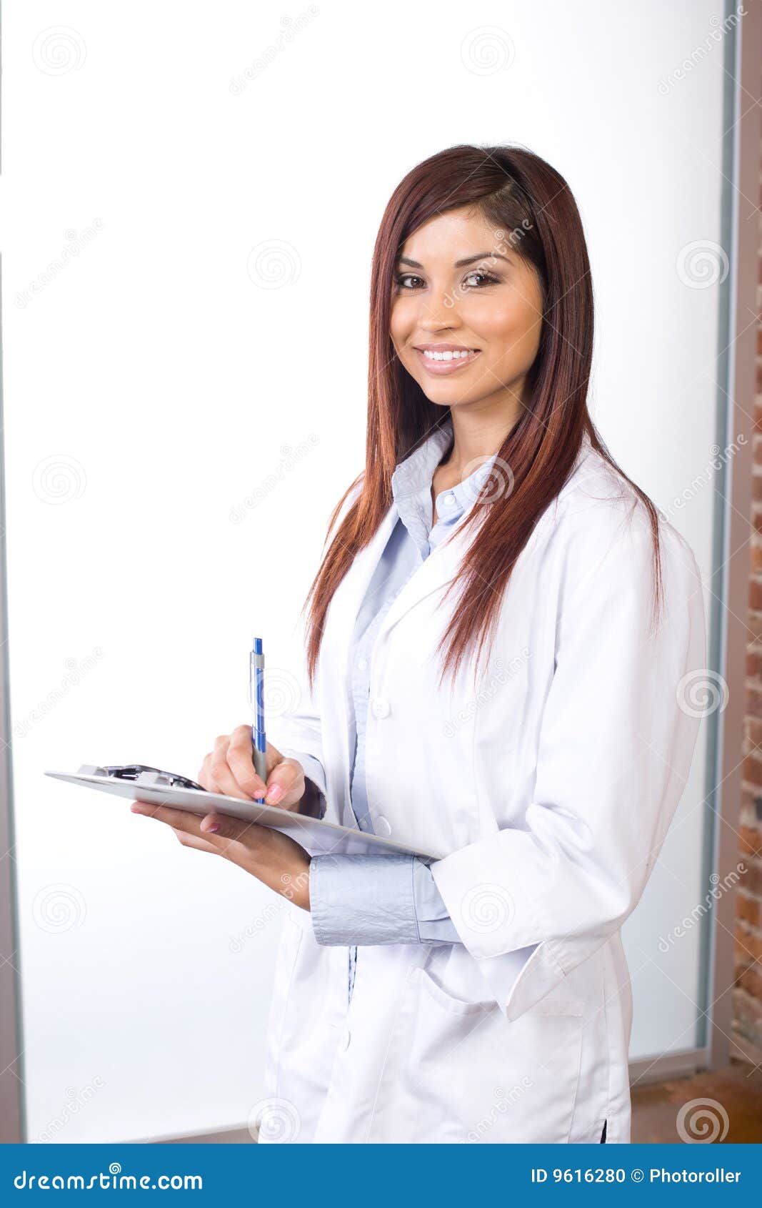 Woman Doctor Holding a Chart Stock Photo - Image of fresh, attractive ...