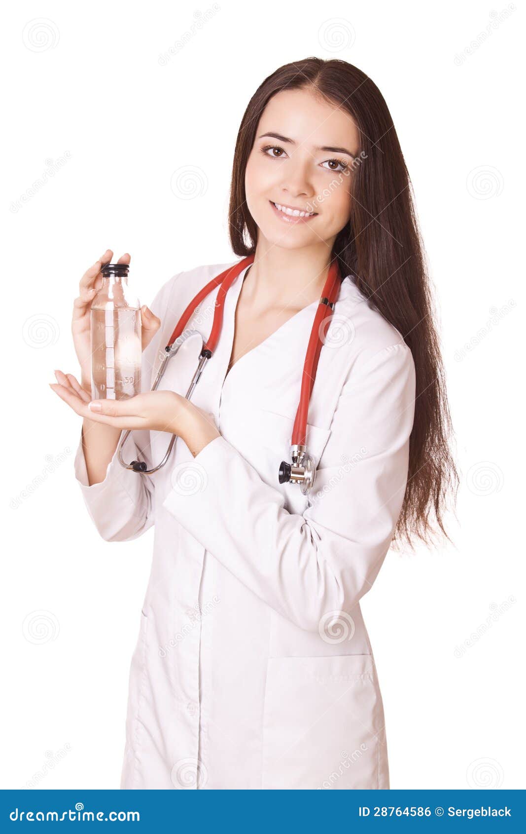 Woman Doctor with Medication Stock Photo - Image of friendly, good ...