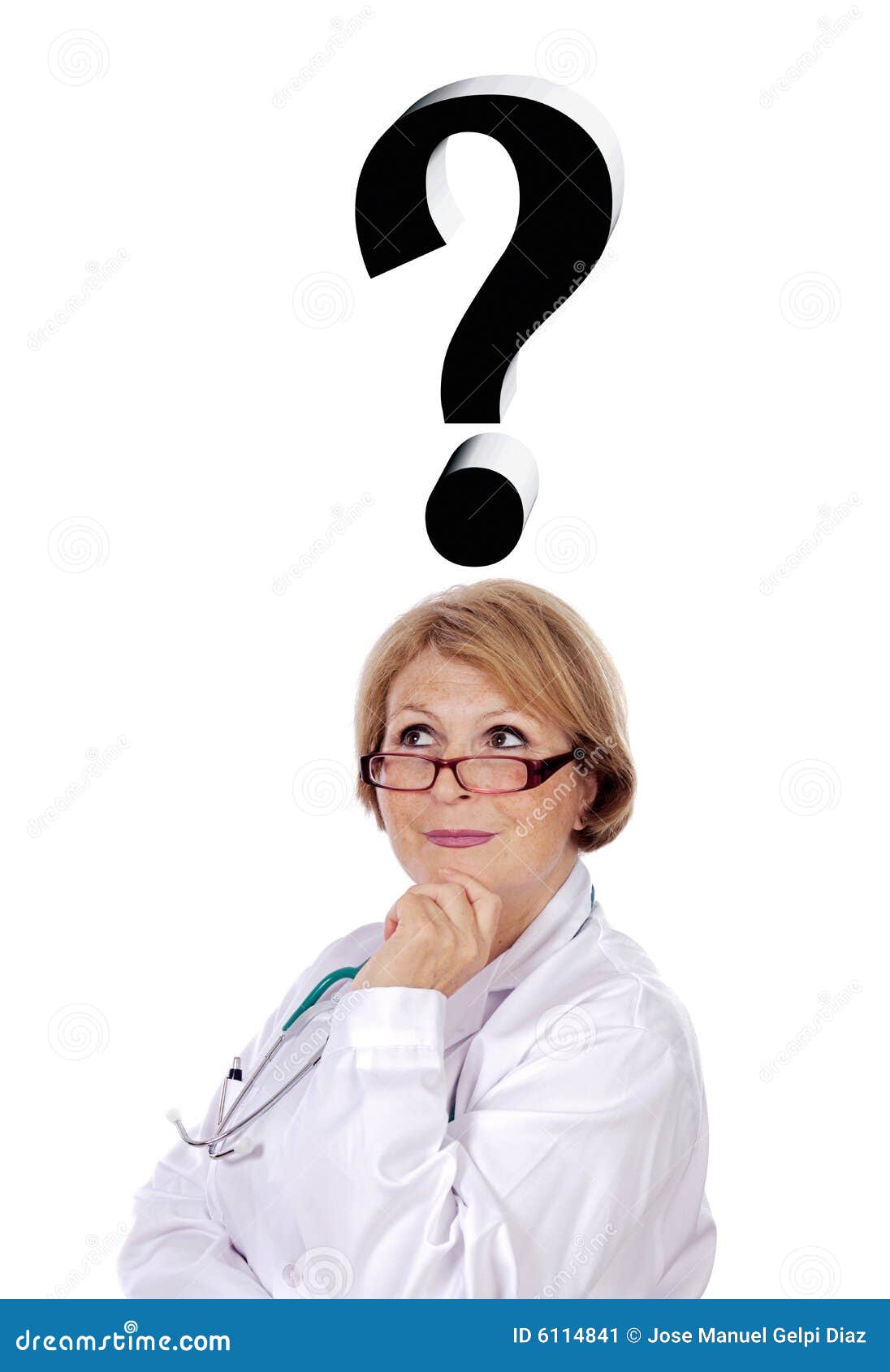 Doctor Thinking Royalty-Free Stock Image | CartoonDealer.com #44562070