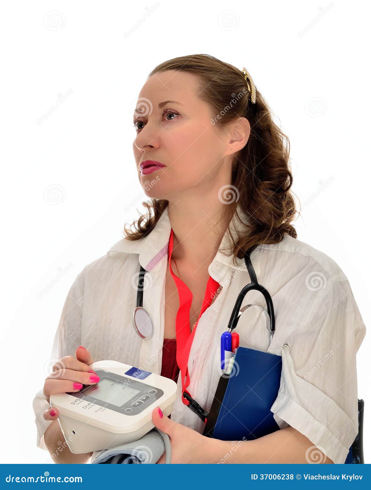 Woman doctor at work stock photo. Image of assistant - 37006238
