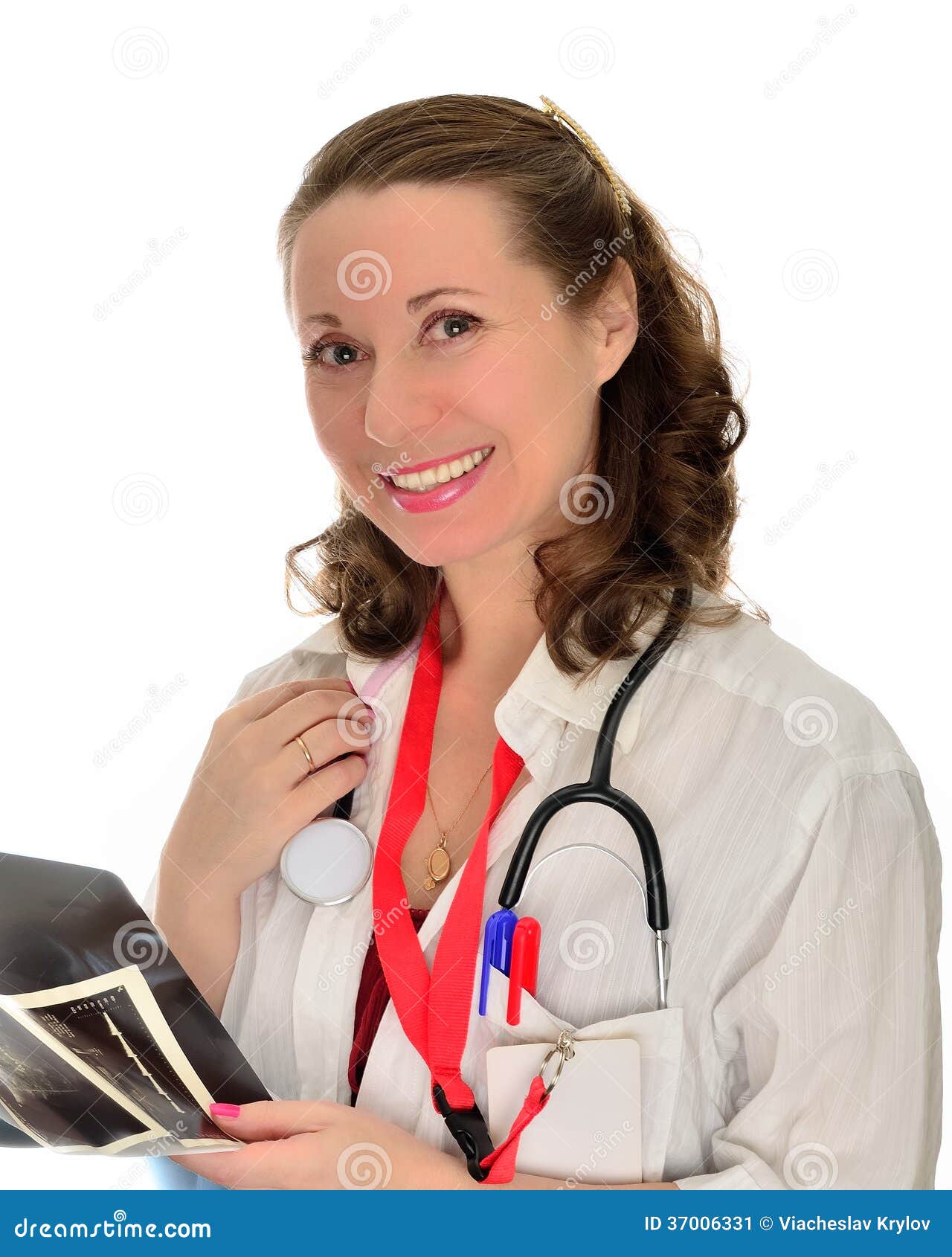 Woman doctor at work stock image. Image of syringe, medicine - 37006331