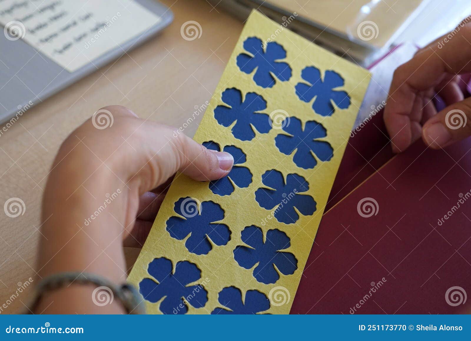 A woman doing a craft stock photo. Image of craft, present - 251173770