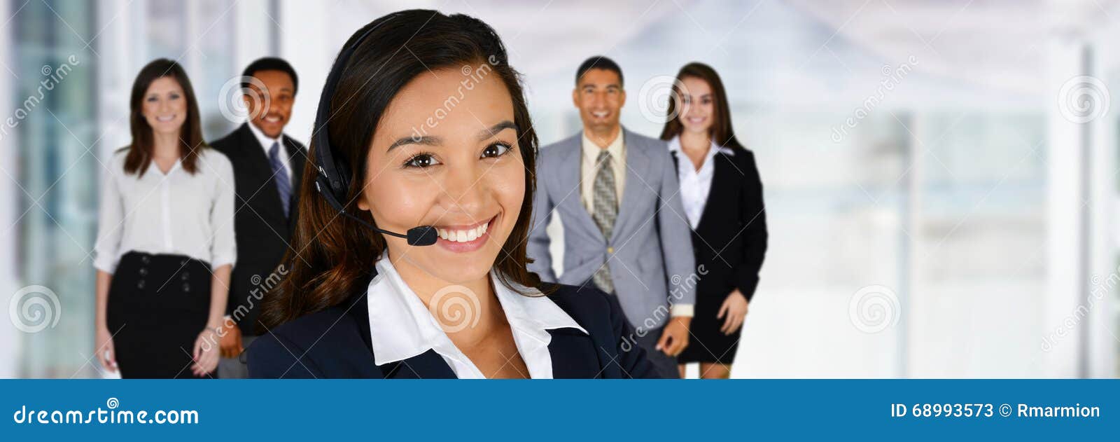 Woman Doing Customer Service Stock Image - Image of business, minority ...