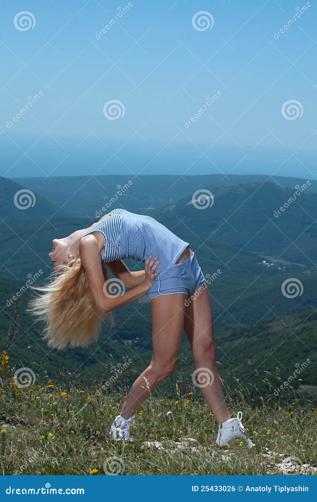 Woman doing exercises stock photo. Image of health, nature - 25433026