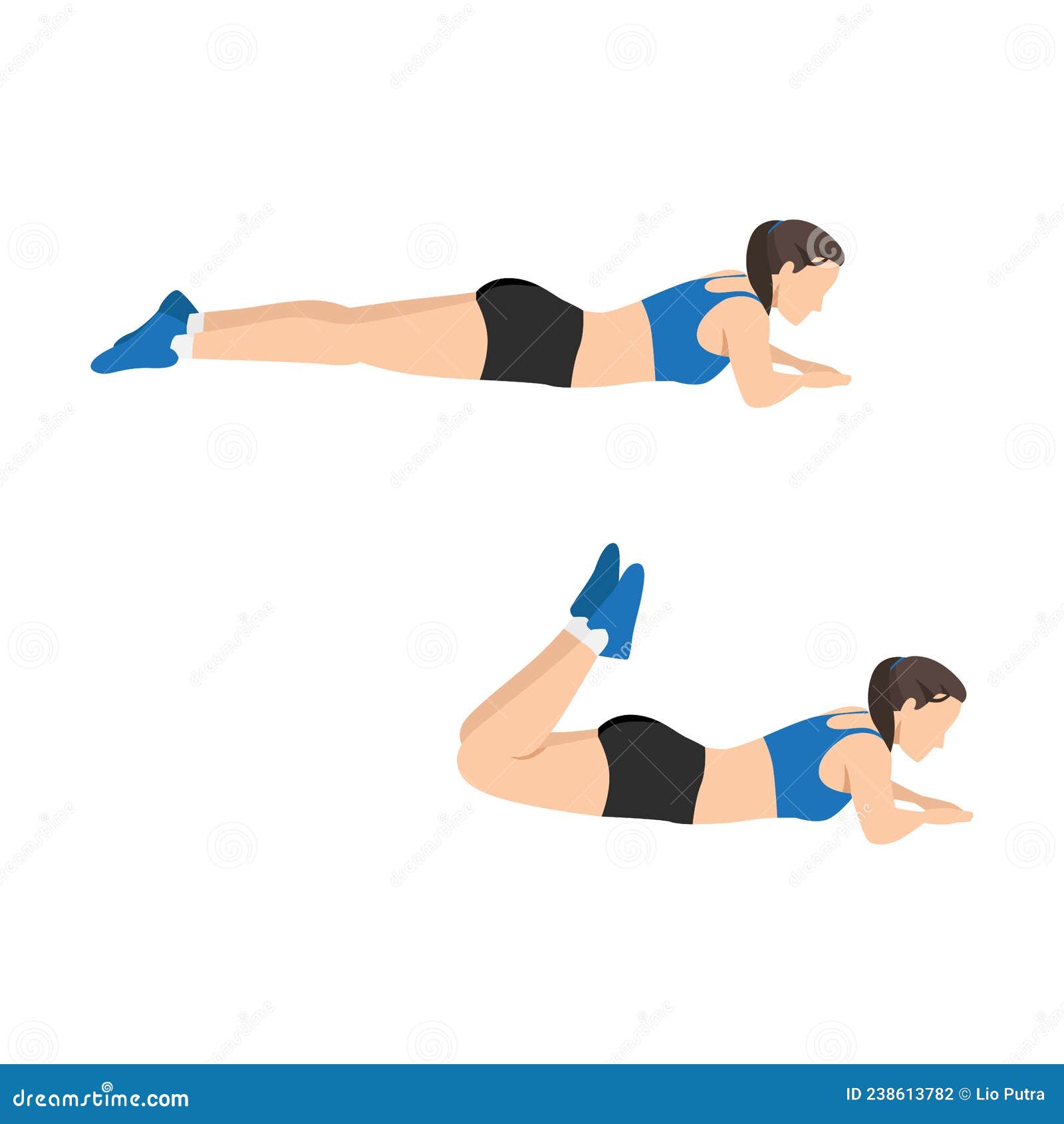 Hamstring Exercise Curl Stock Illustrations – 33 Hamstring Exercise ...