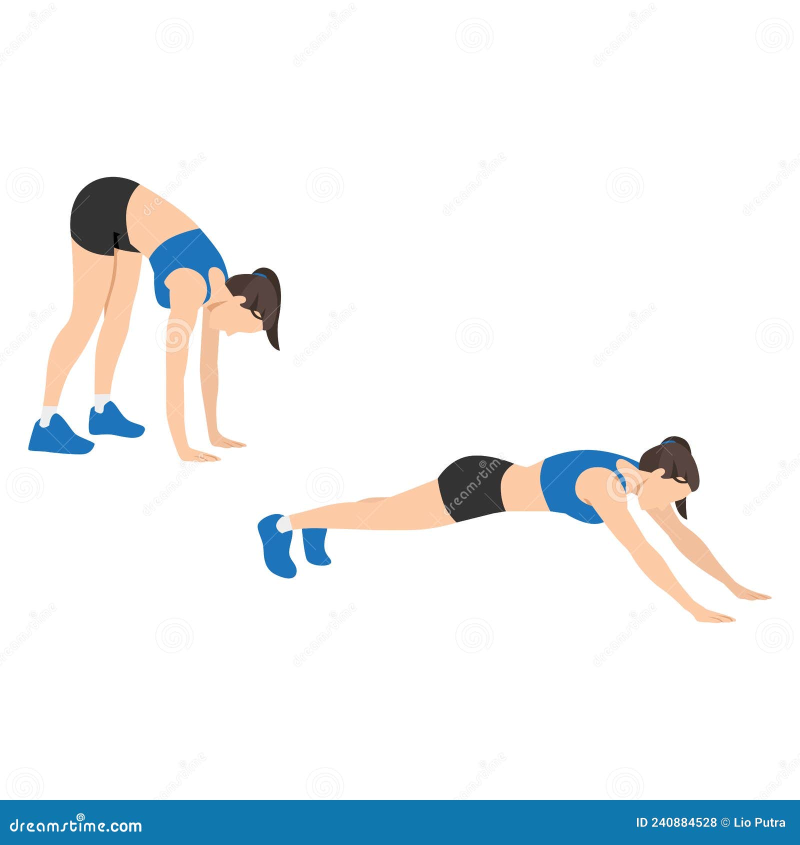 Inchworm Exercise Stock Illustrations – 5 Inchworm Exercise Stock ...