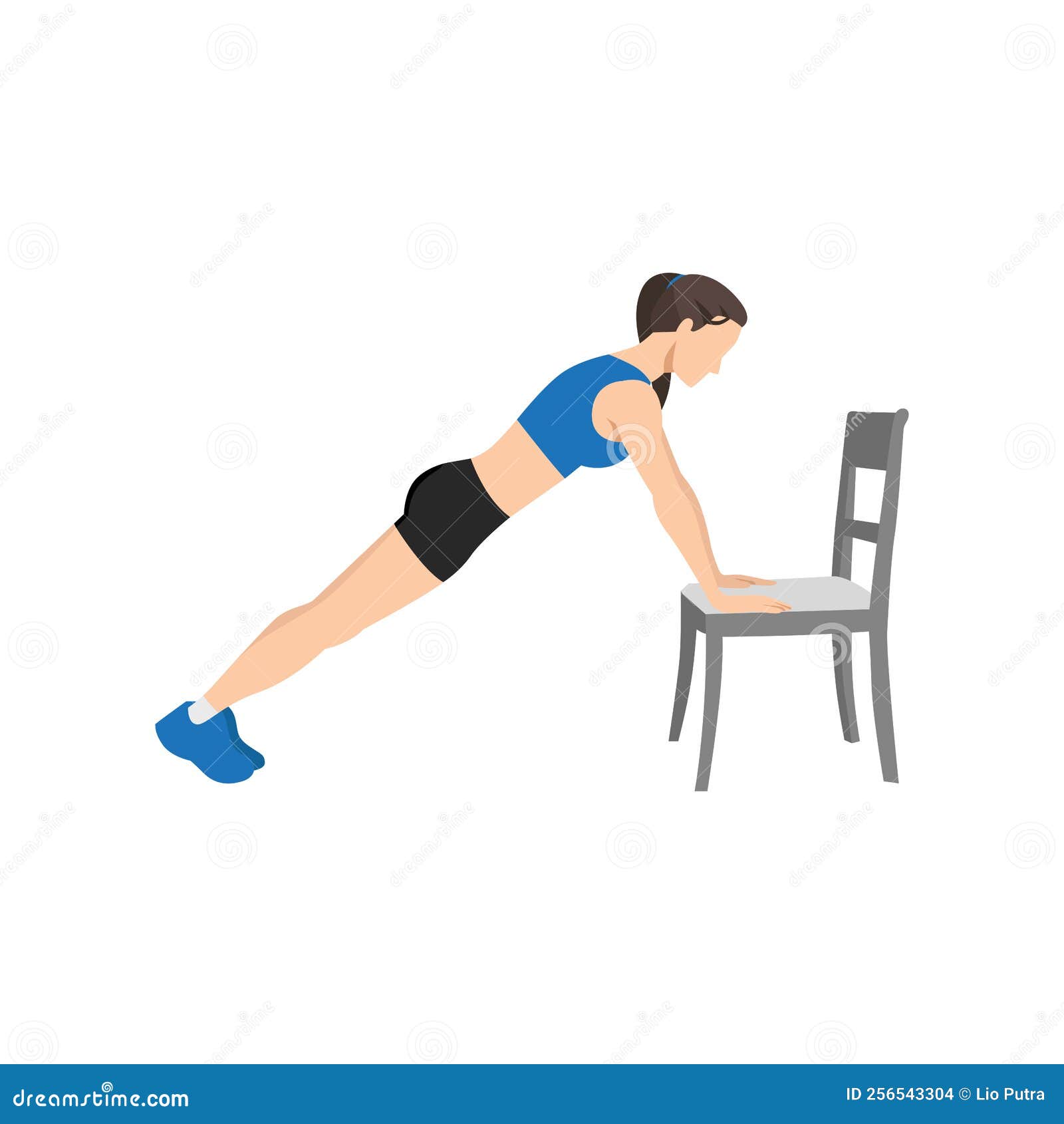 Man Doing Incline Dumbbell Curl. Flat Vector Stock Illustration ... Man Doing Incline Dumbbell Curl. Flat Vector Stock Illustration ...