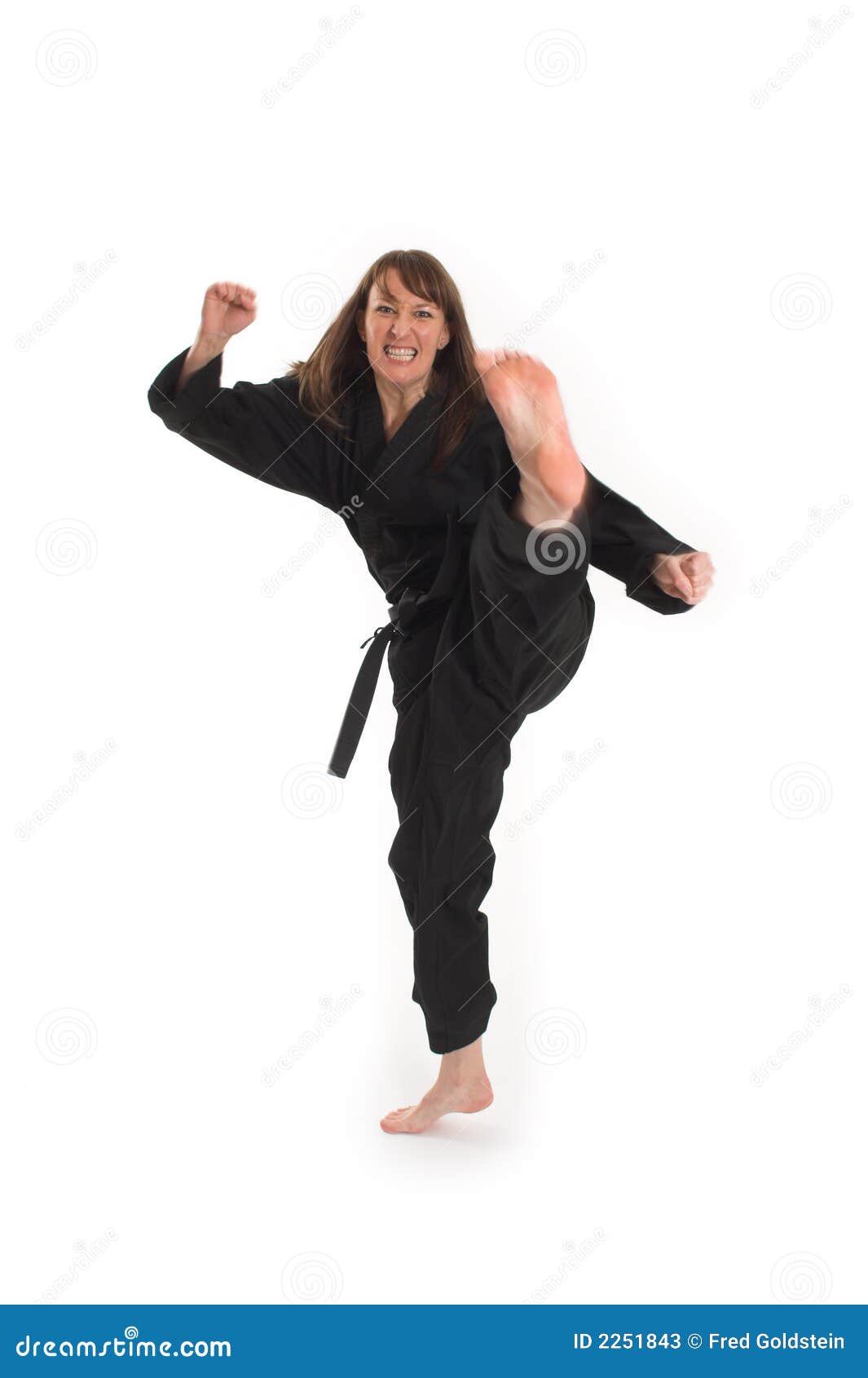 Woman doing karate stock image. Image of suffer, body - 2251843