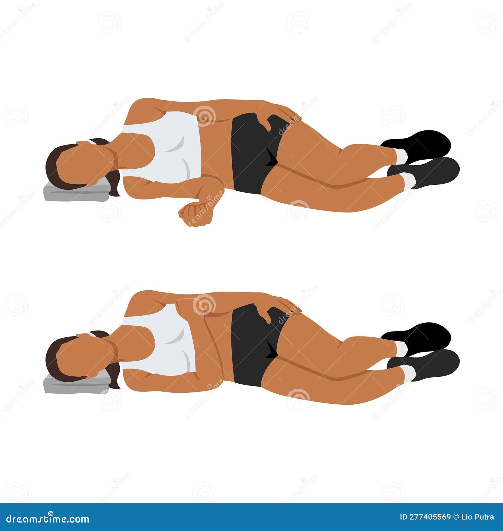 Man Doing Laying Dumbbell Internal Shoulder Rotation Stock Illustration ... Man Doing Laying Dumbbell Internal Shoulder Rotation Stock Illustration ...