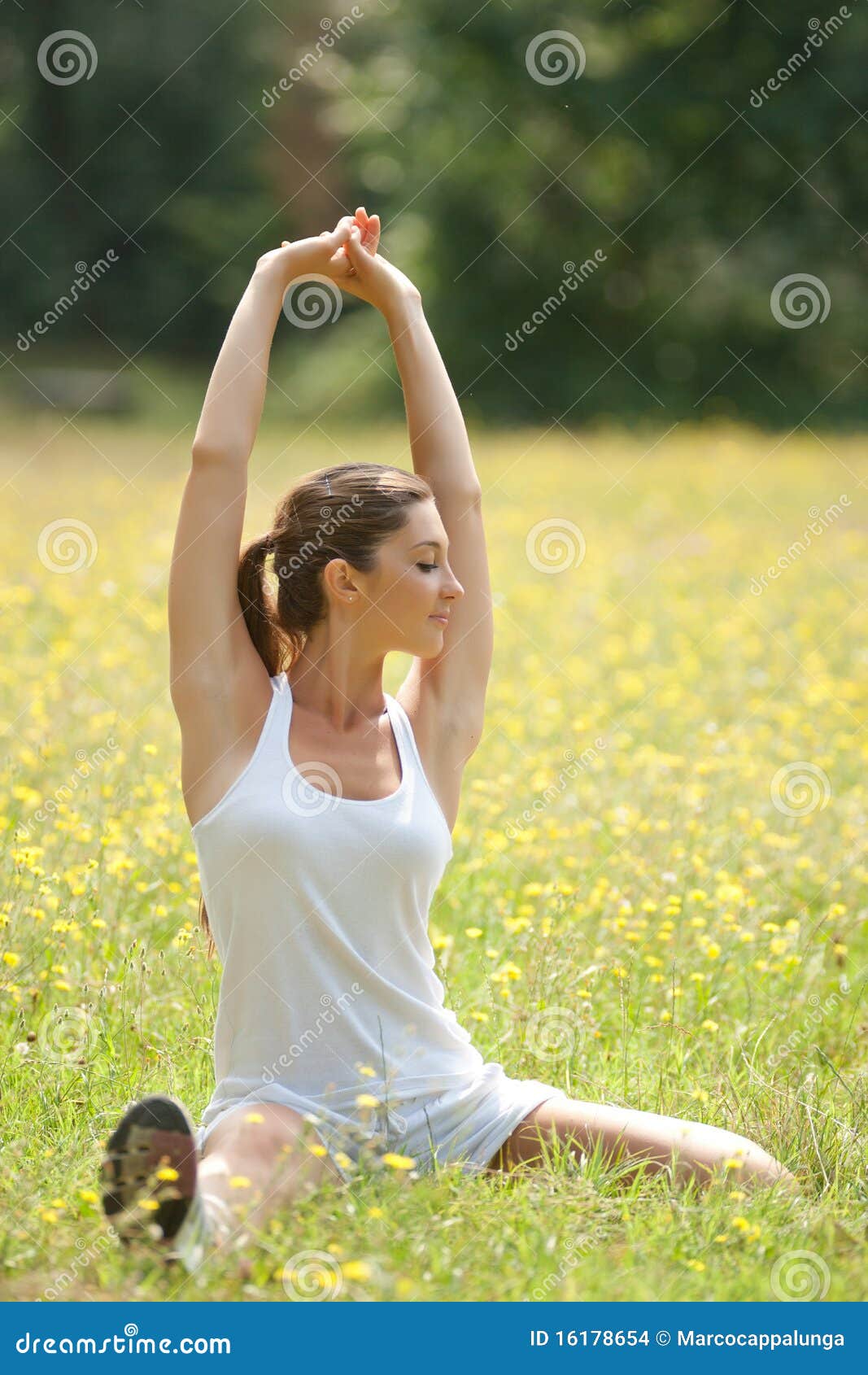 Woman Doing Physical Exercise Stock Photo - Image of spare, control ...