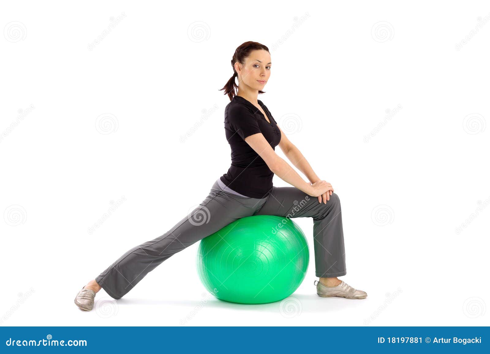 Woman Doing Pilates Exercise Stock Image - Image of athlete, lifestyle ...