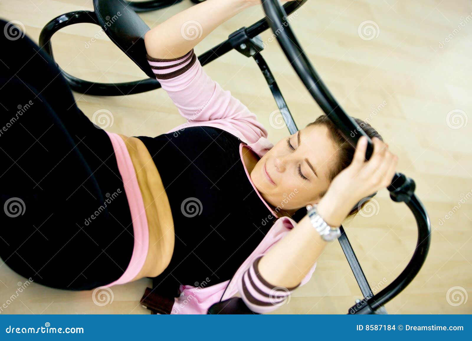Woman doing sit-ups stock photo. Image of fitness, healthy - 8587184