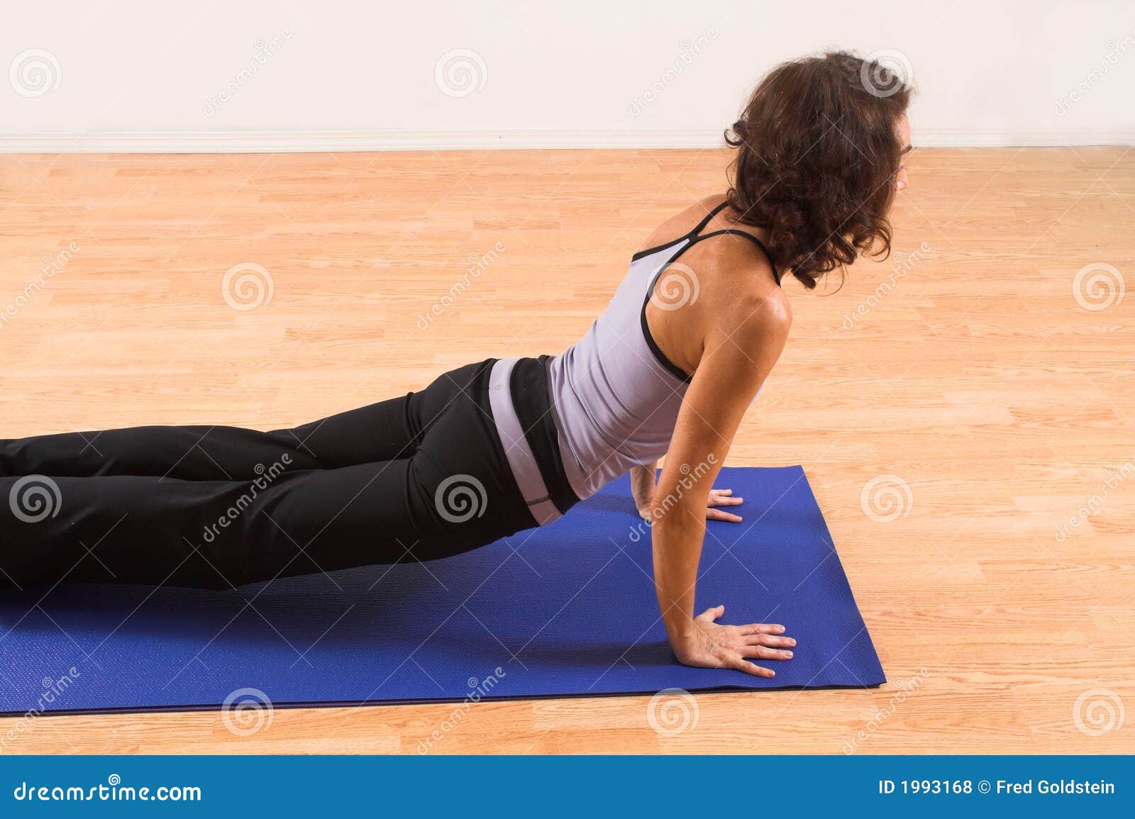 Woman doing yoga stock photo. Image of girl, female, pose - 1993168