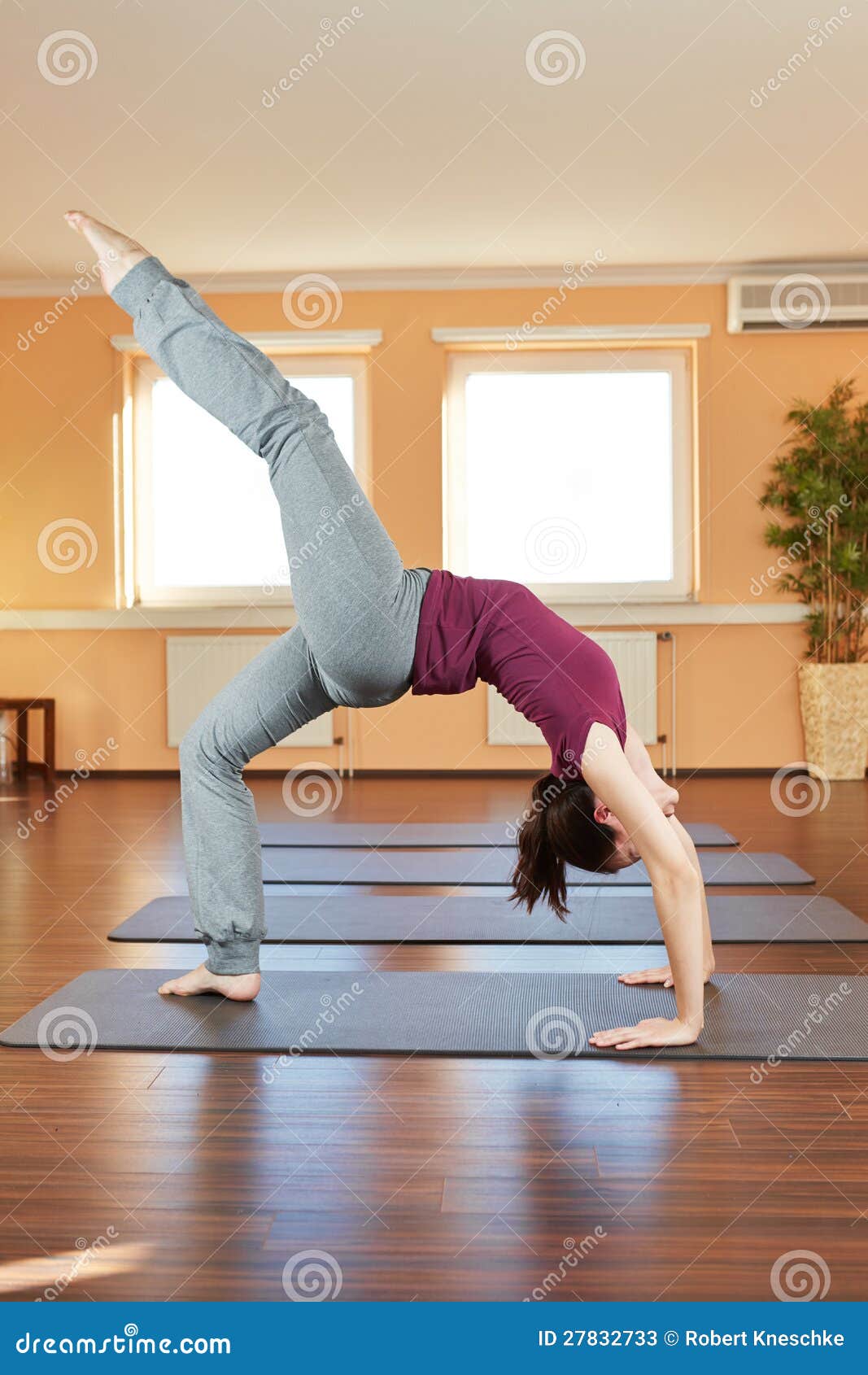 Woman doing yoga exercise stock image. Image of sporty - 27832733