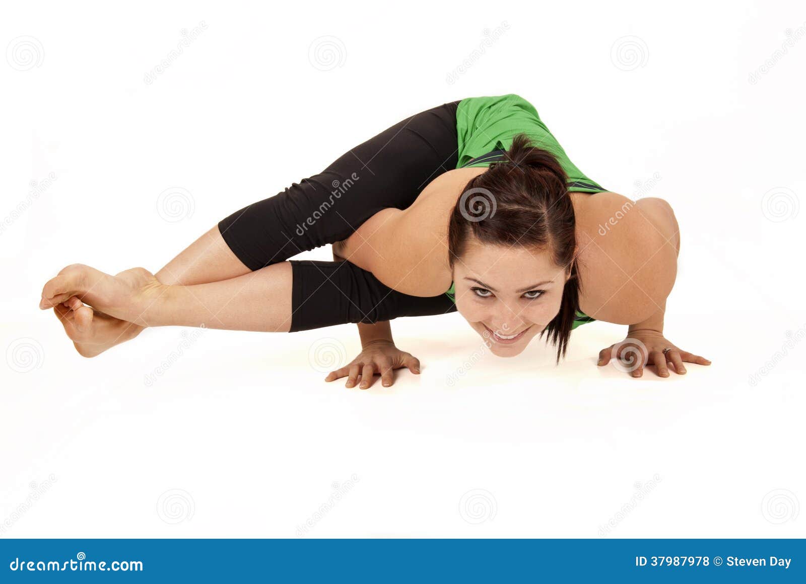 Eight Angle Pose Astavakrasana Yoga Stock Photo | CartoonDealer.com ...