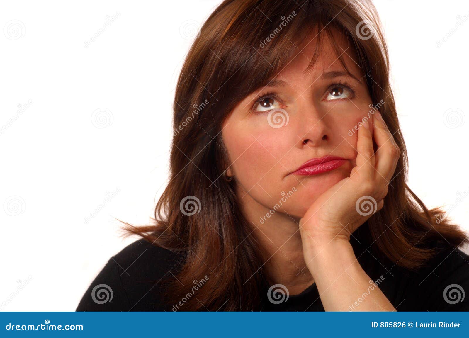 Woman in Doubt stock photo. Image of confusion, doubt, attractive - 805826