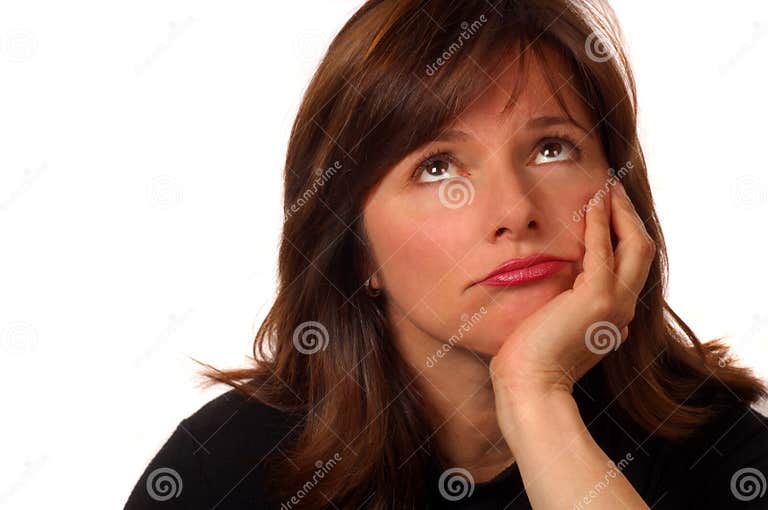 Woman in Doubt stock photo. Image of confusion, doubt, attractive - 805826