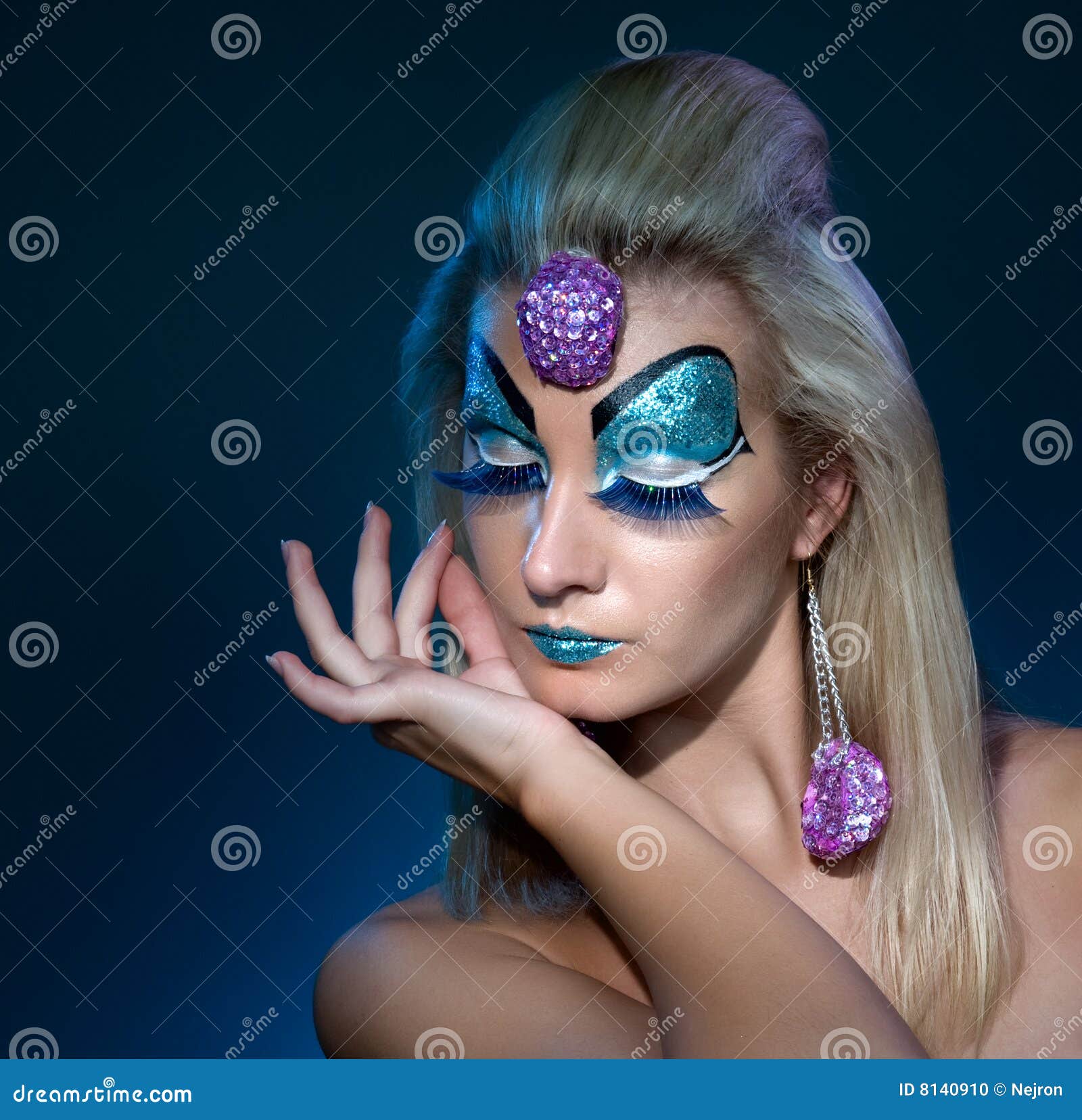 Woman dramatic portrait stock photo. Image of elegant - 8140910