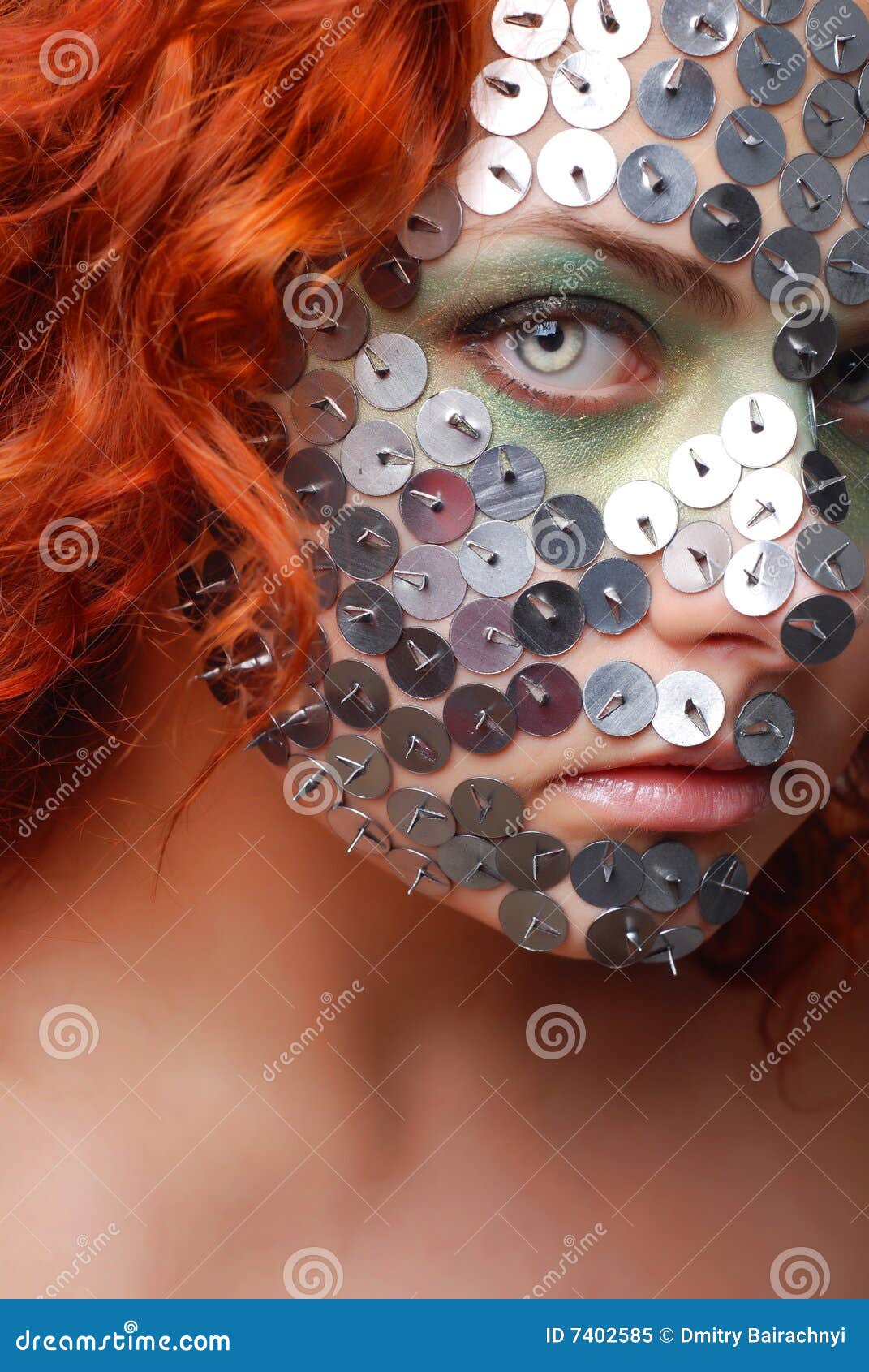 Woman with drawing pin stock image. Image of adult, people - 7402585