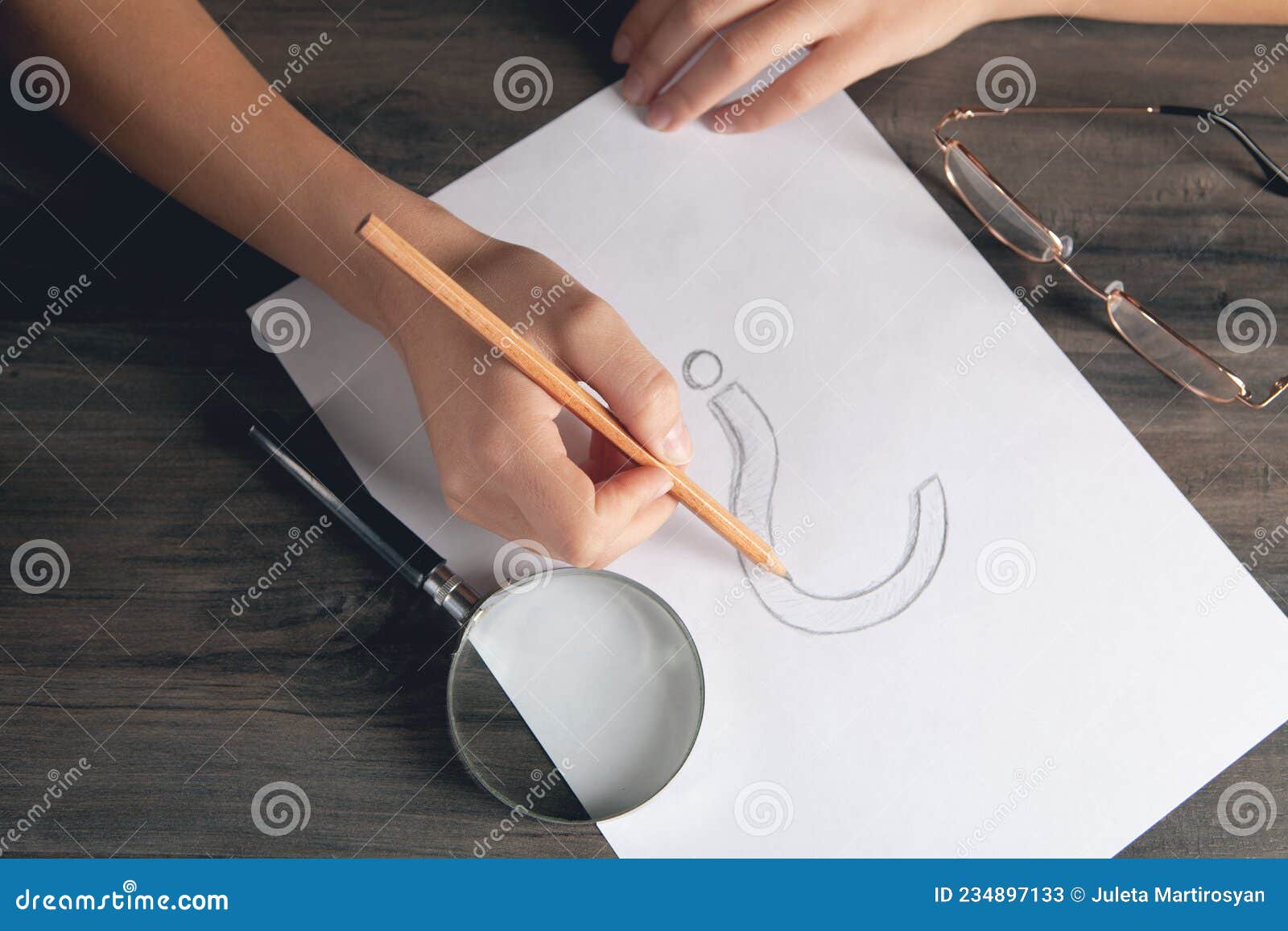 Woman Draws a Question Mark on Paper Stock Image - Image of solution ... Woman Draws a Question Mark on Paper Stock Image - Image of solution ...