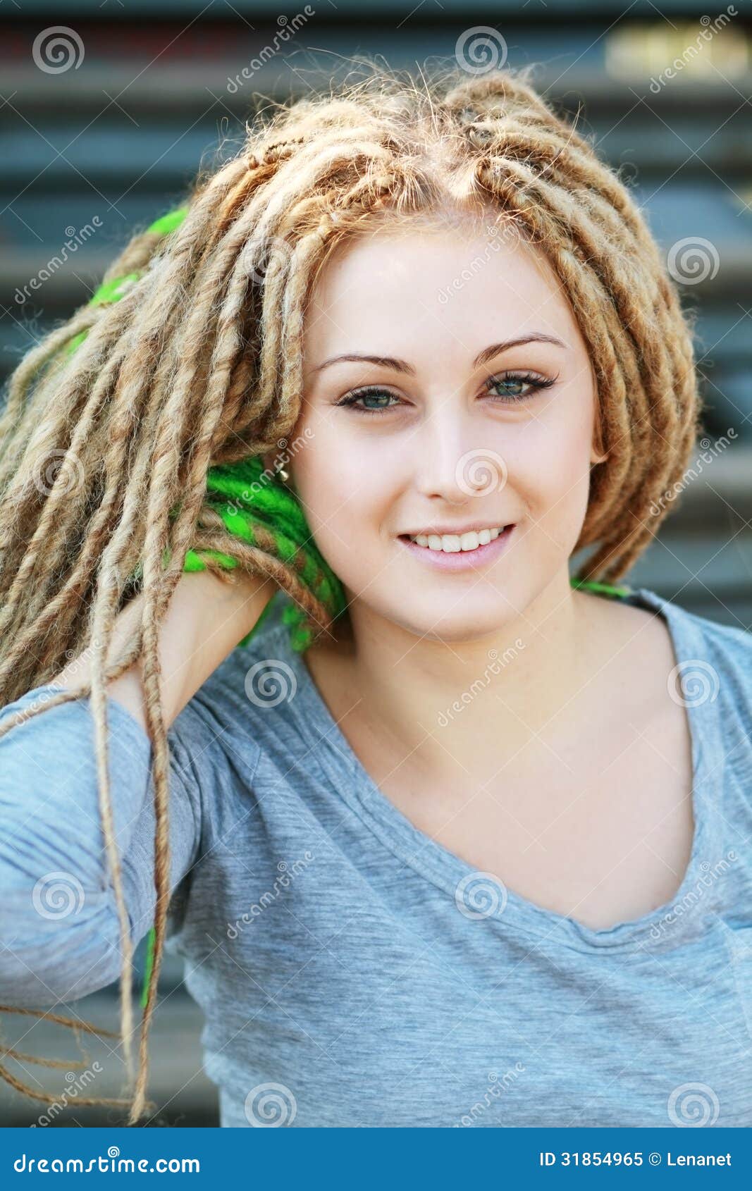 Woman with dreadlocks stock image. Image of model, framed - 31854965