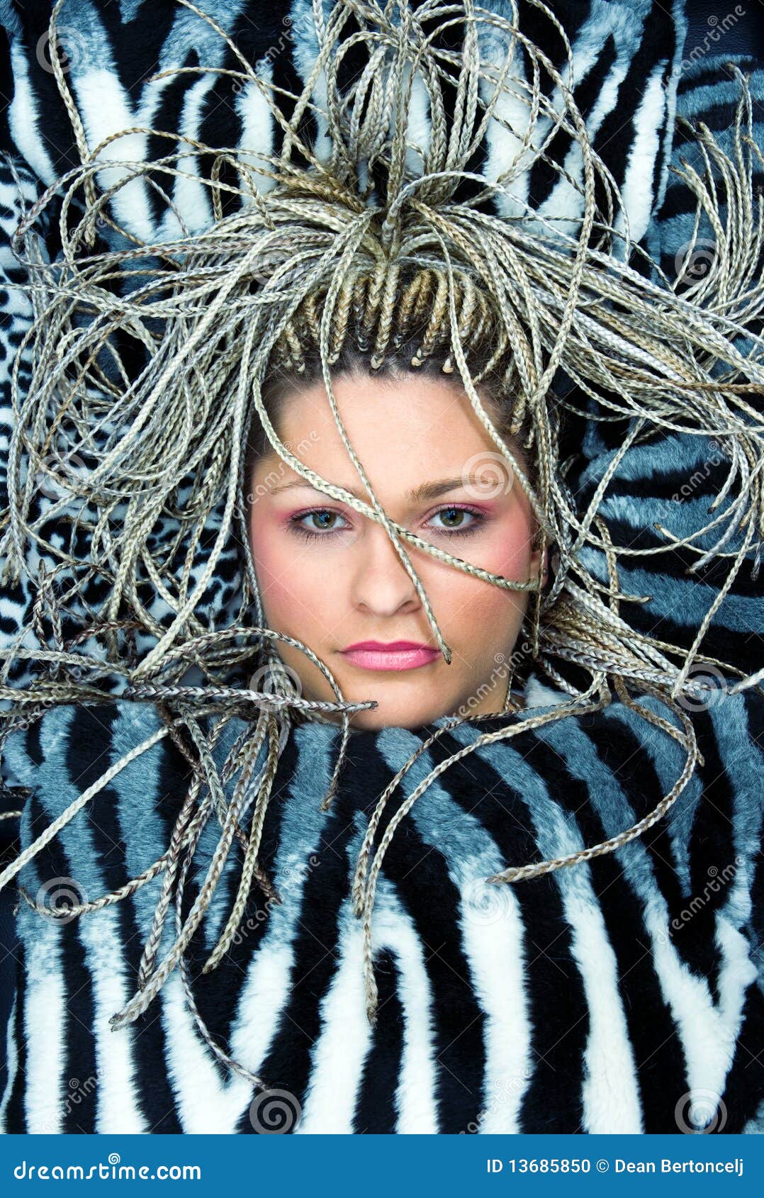 Woman with Dreadlocks Hairstyle Stock Photo - Image of wild, dreads ...