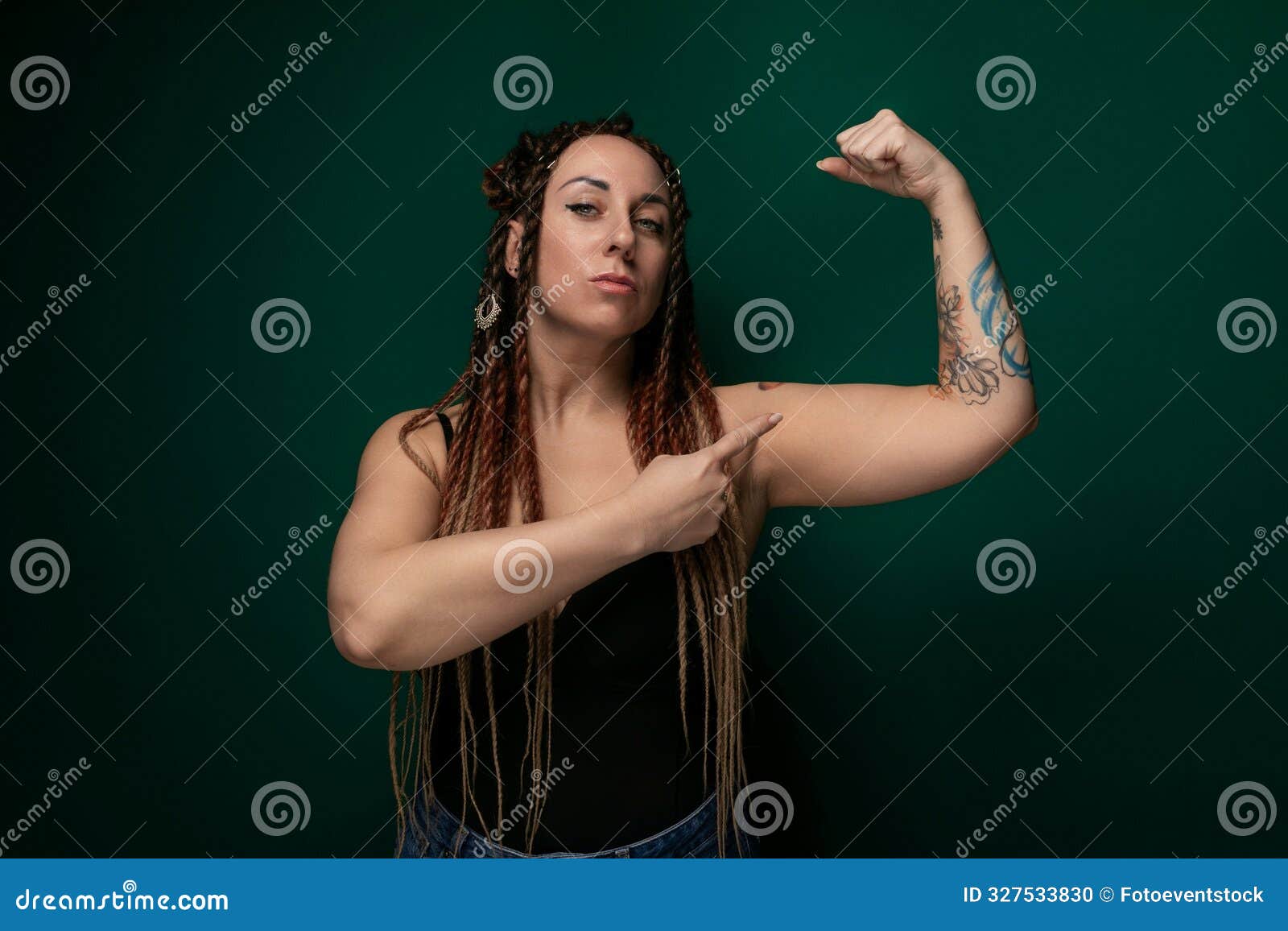 Woman with Dreadlocks Posing for Picture Stock Photo - Image of mien ...