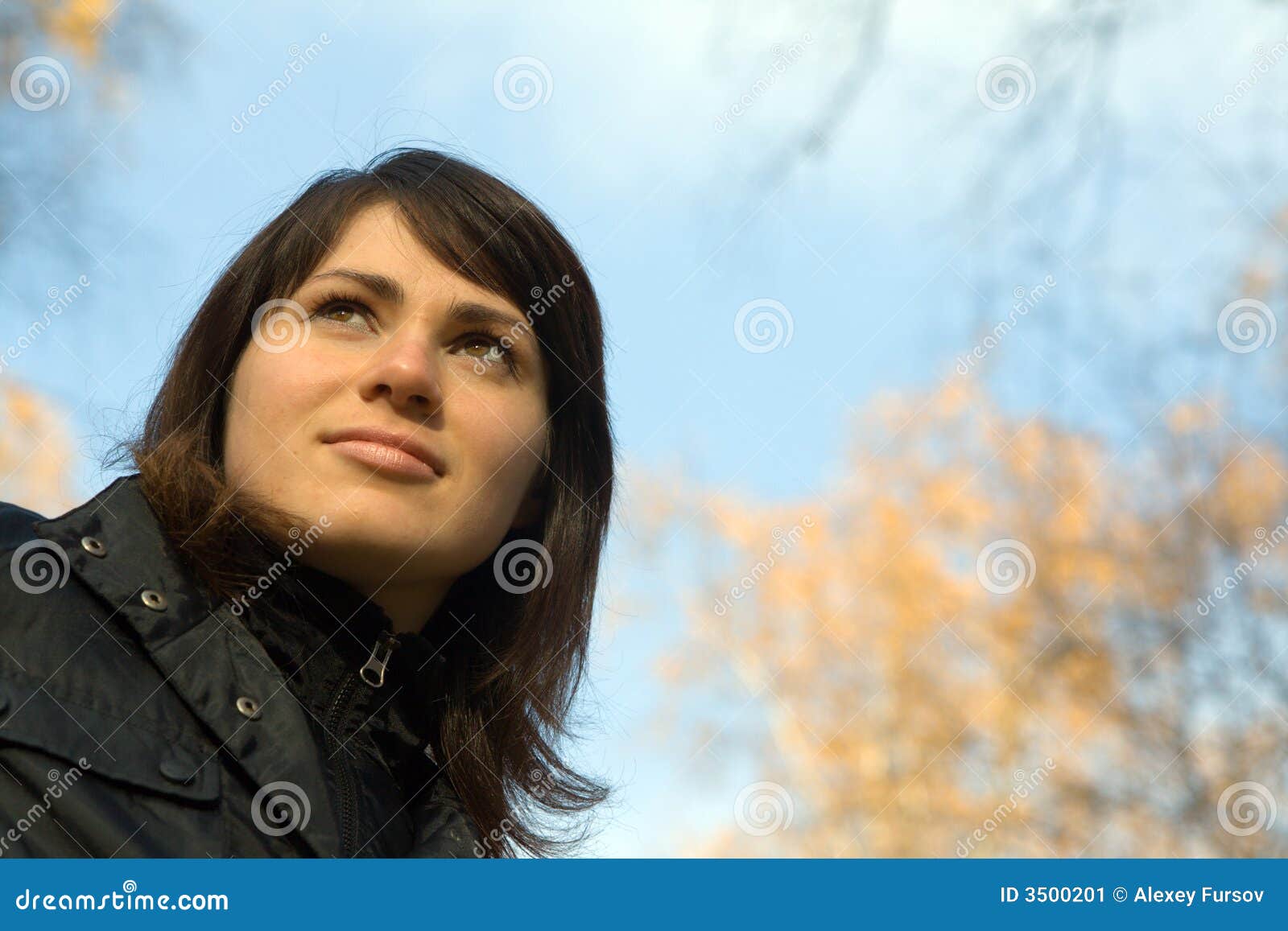 Woman dream of something stock image. Image of beauty - 3500201