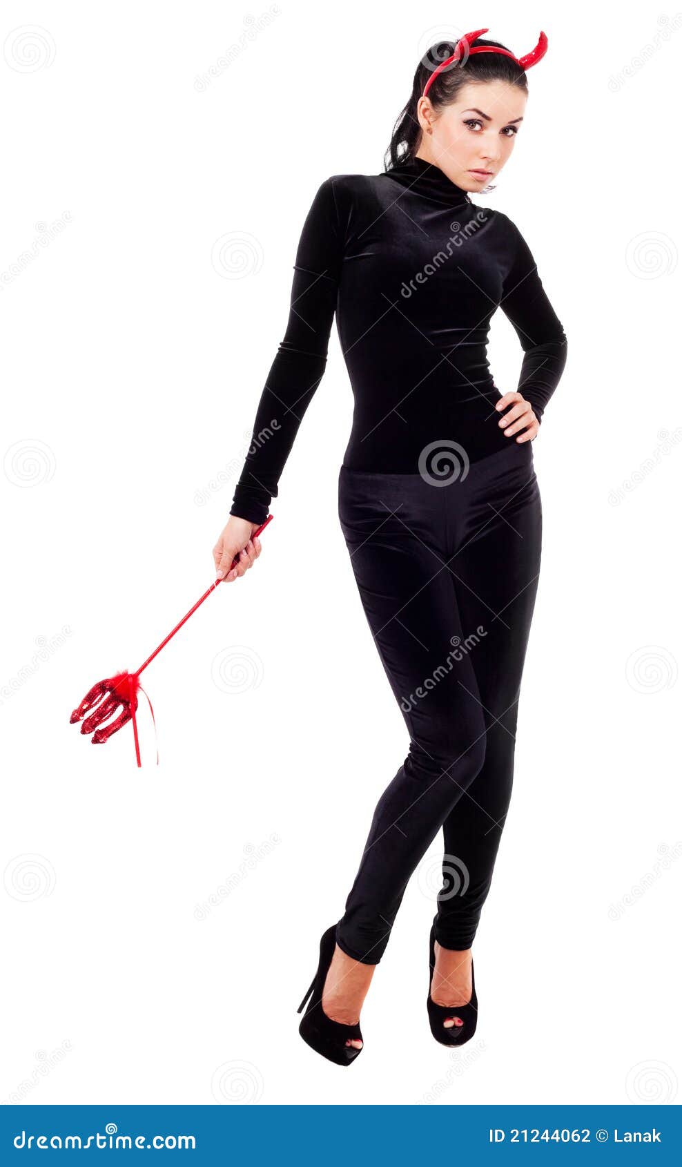 Woman dressed as an imp stock photo. Image of makeup - 21244062